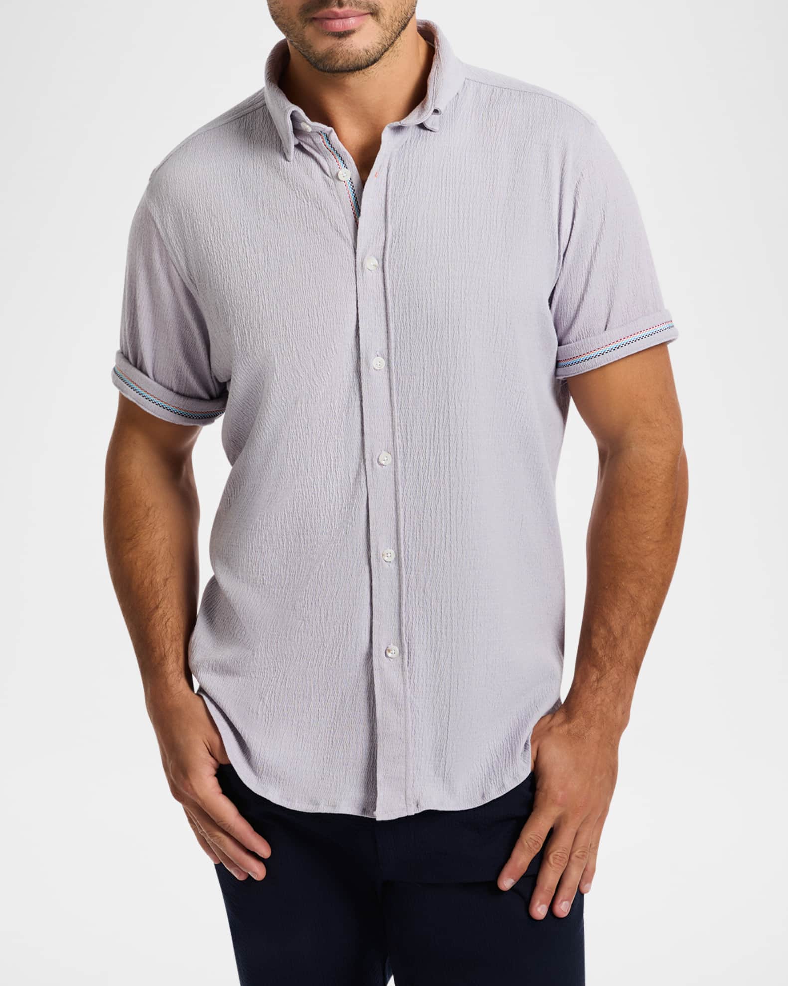 Robert Graham Men's Hammond Short-Sleeve Shirt | Neiman Marcus