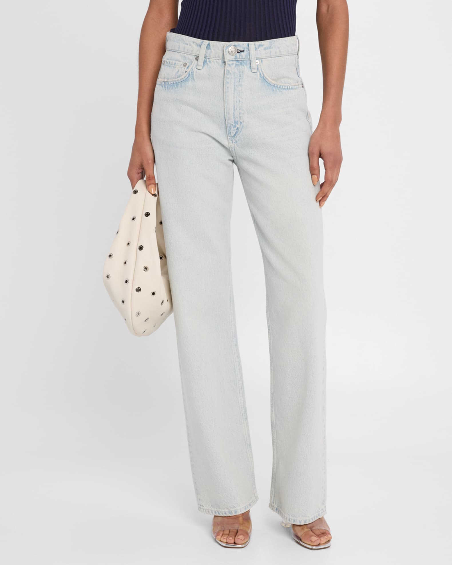 Rag & Bone Shea High-Rise Straight-Leg Jeans | Neiman Marcus