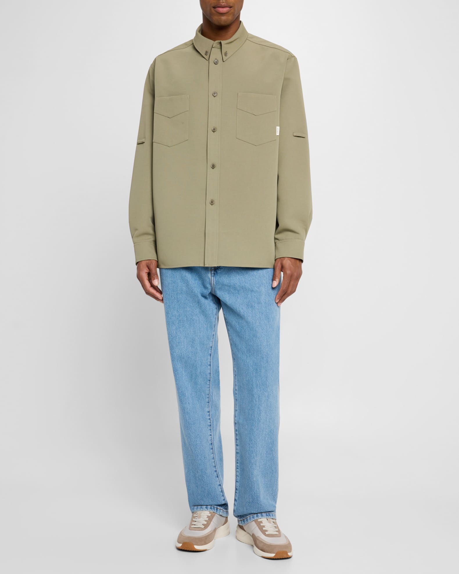 Peter Millar Men's Journeyman Nylon and Suede Low-Top Sneakers | Neiman ...