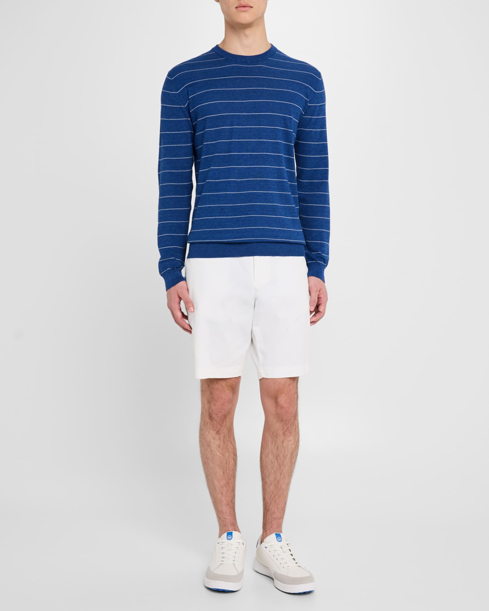 Peter Millar Men's Drift Leather Hybrid Golf Sneakers | Neiman Marcus