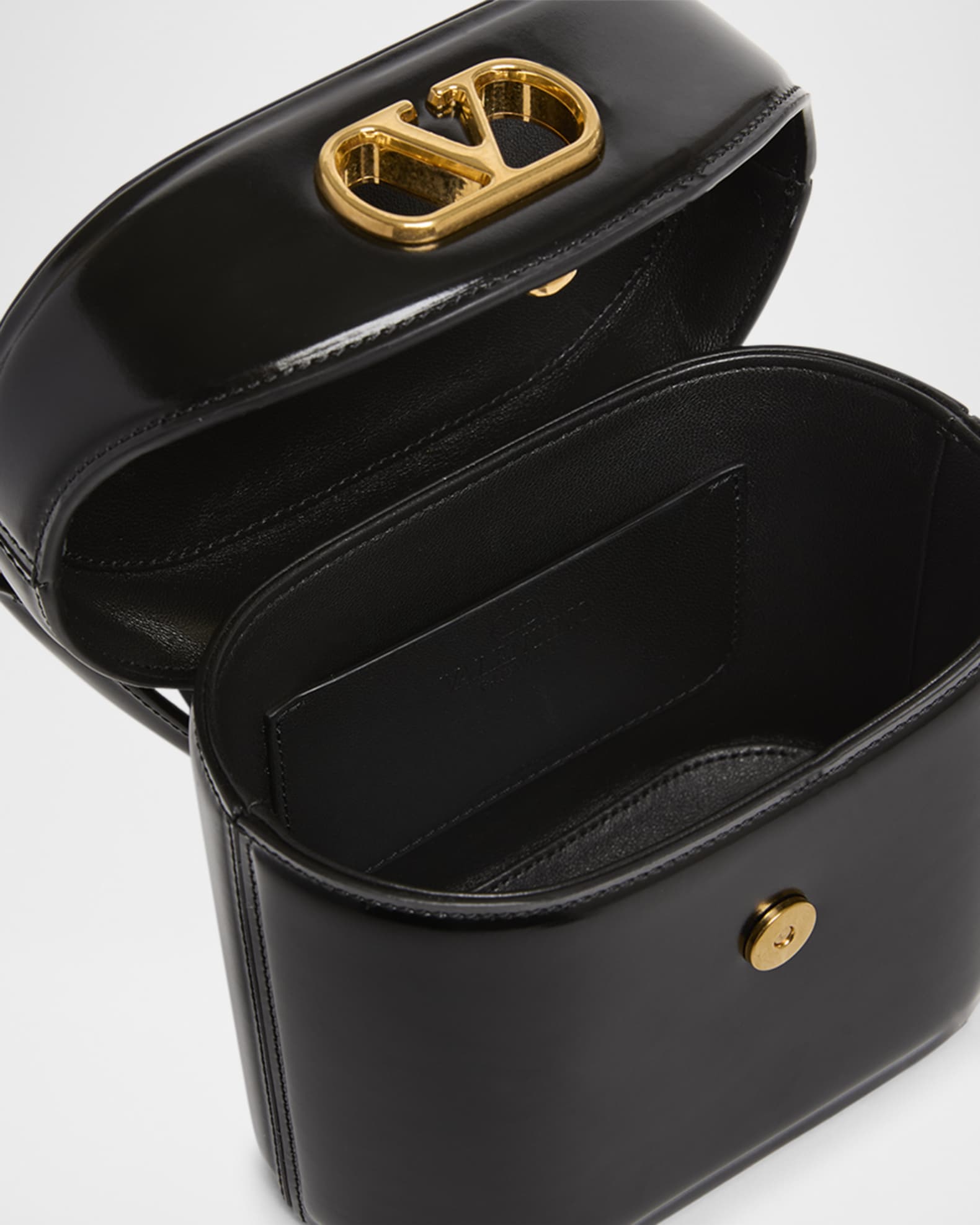 Valentino Garavani Vain Vanity Bucket Leather Crossbody Bag | Neiman Marcus
