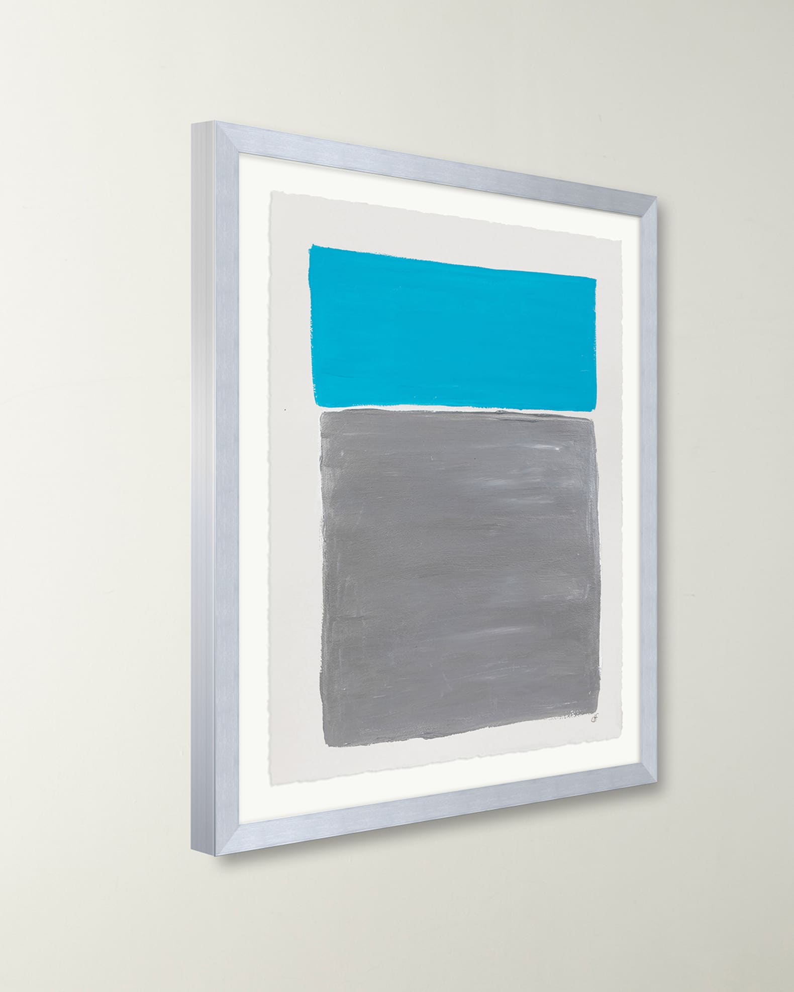 RFA Fine Art "Platinum Sky 2" Framed Acrylic Painting by Deborah Fine ...