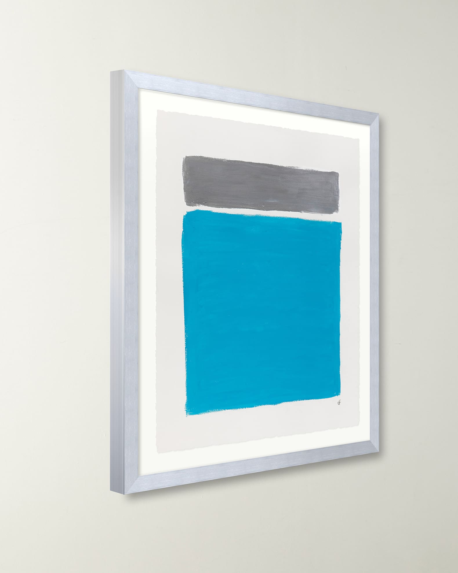 RFA Fine Art "Platinum Sky 4" Framed Acrylic Painting by Deborah Fine ...