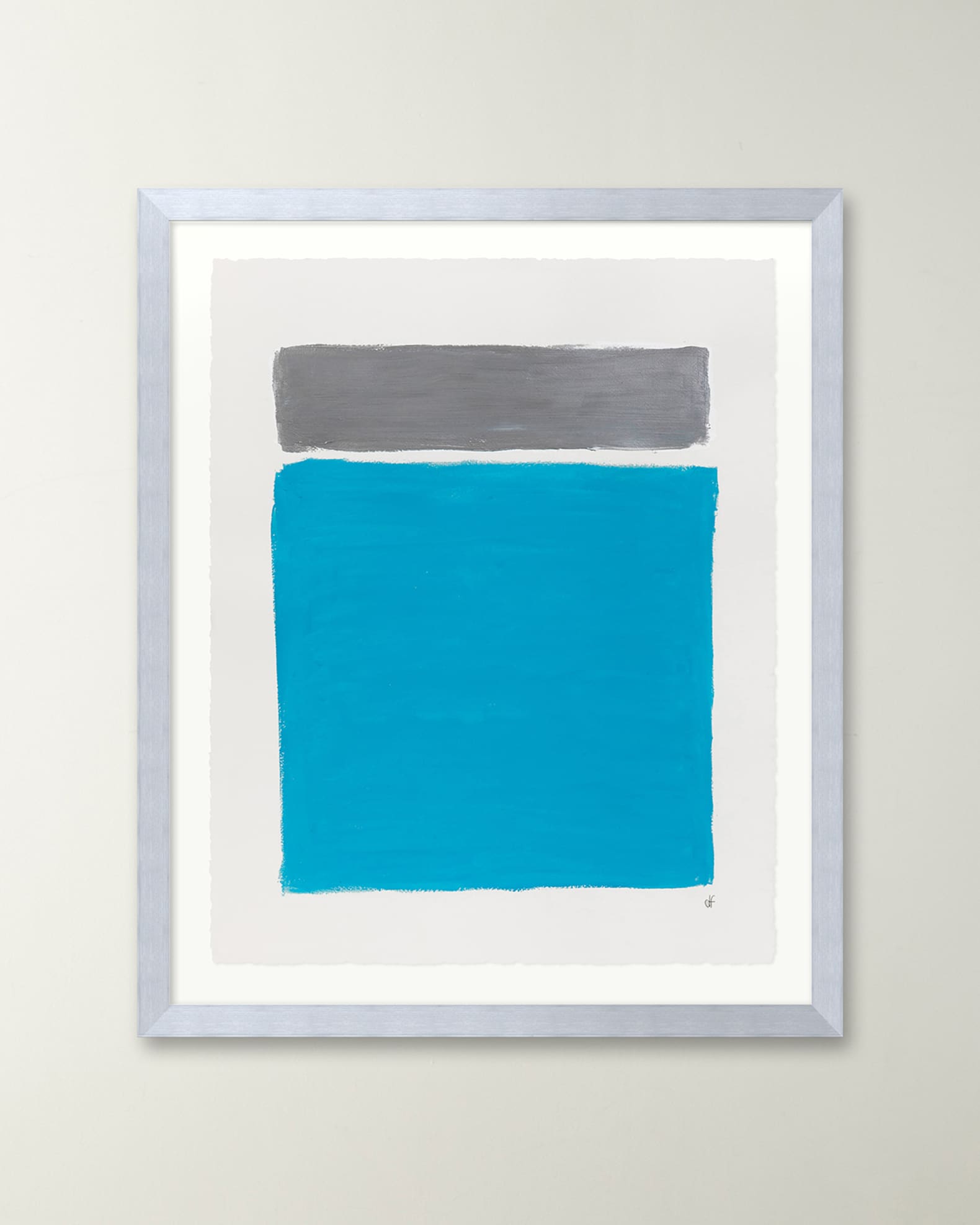 RFA Fine Art "Platinum Sky 4" Framed Acrylic Painting by Deborah Fine ...