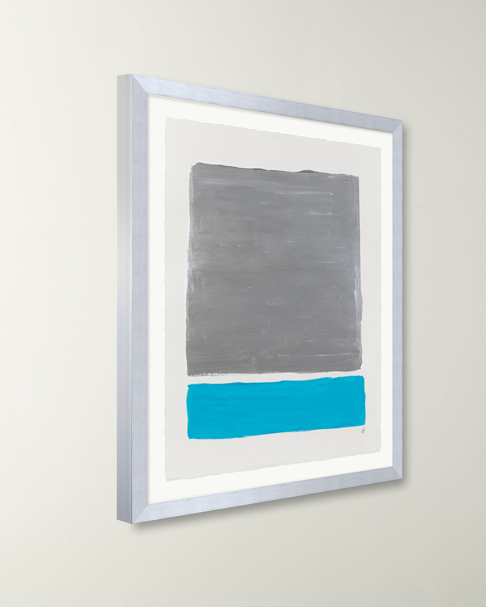 RFA Fine Art "Platinum Sky 1" Framed Acrylic Painting by Deborah Fine ...
