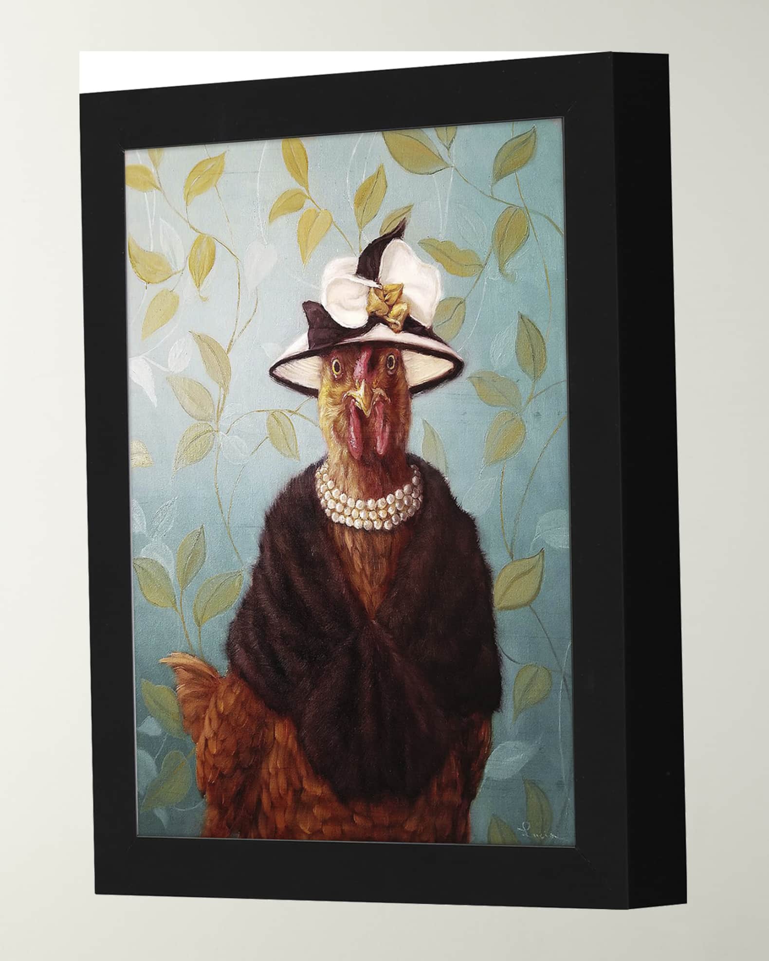 "Uptown Chick" Framed Wall Art Print | Neiman Marcus
