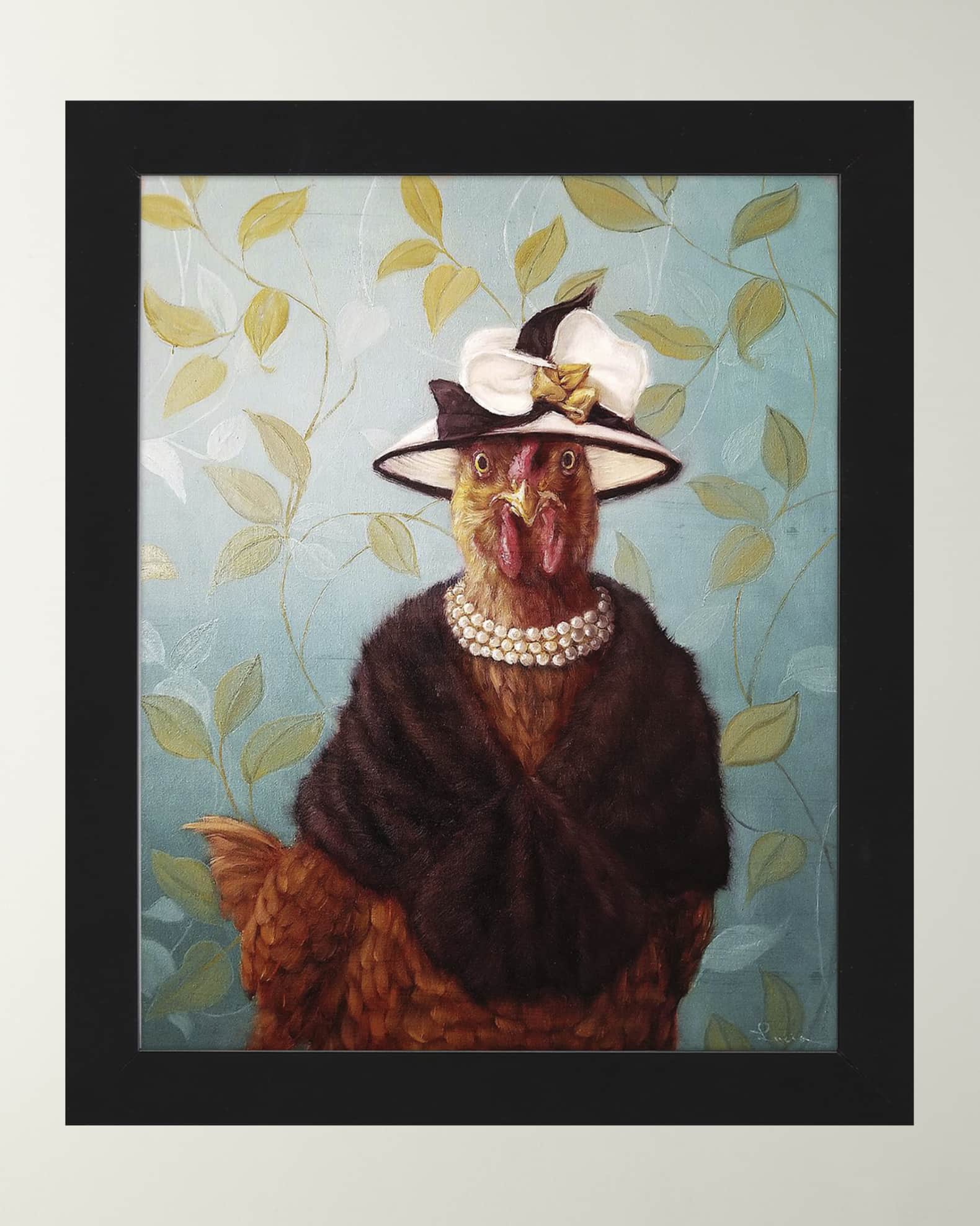"Uptown Chick" Framed Wall Art Print | Neiman Marcus