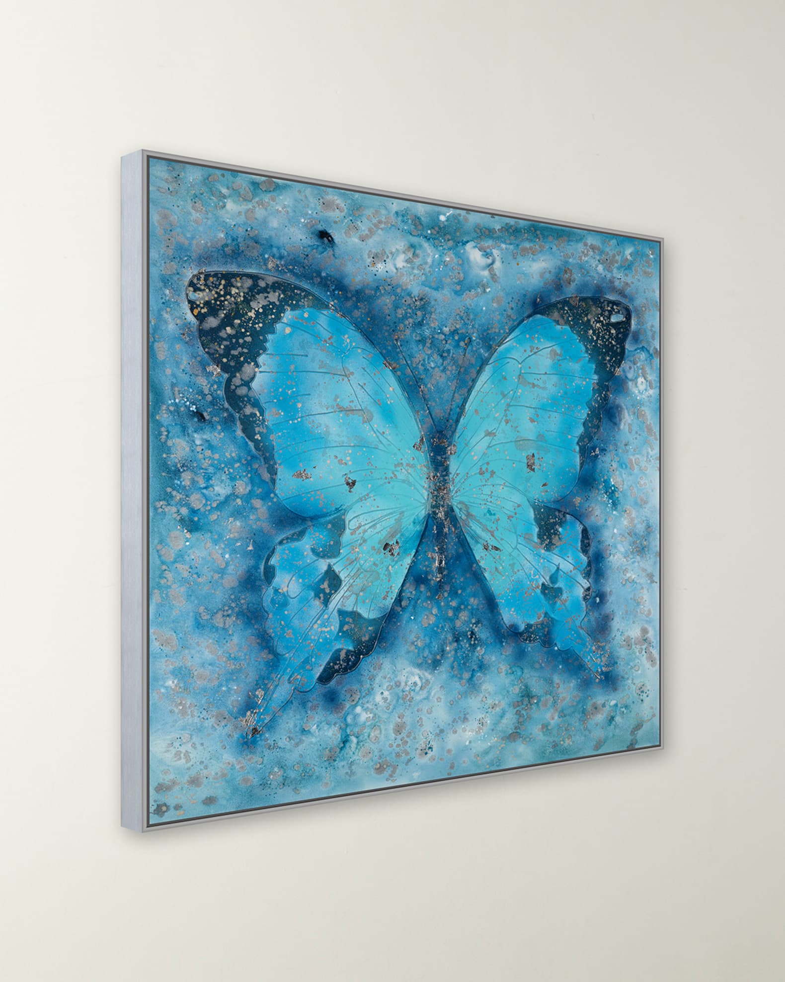 RFA Fine Art "Blue Butterfly" Hand-Embellished Giclee by H. Scott ...