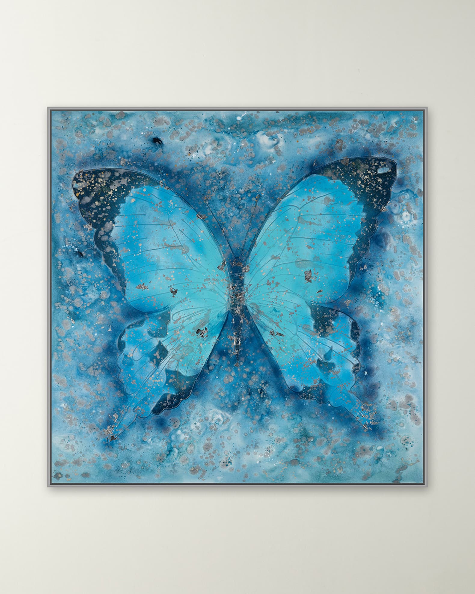 RFA Fine Art "Blue Butterfly" Hand-Embellished Giclee by H. Scott ...