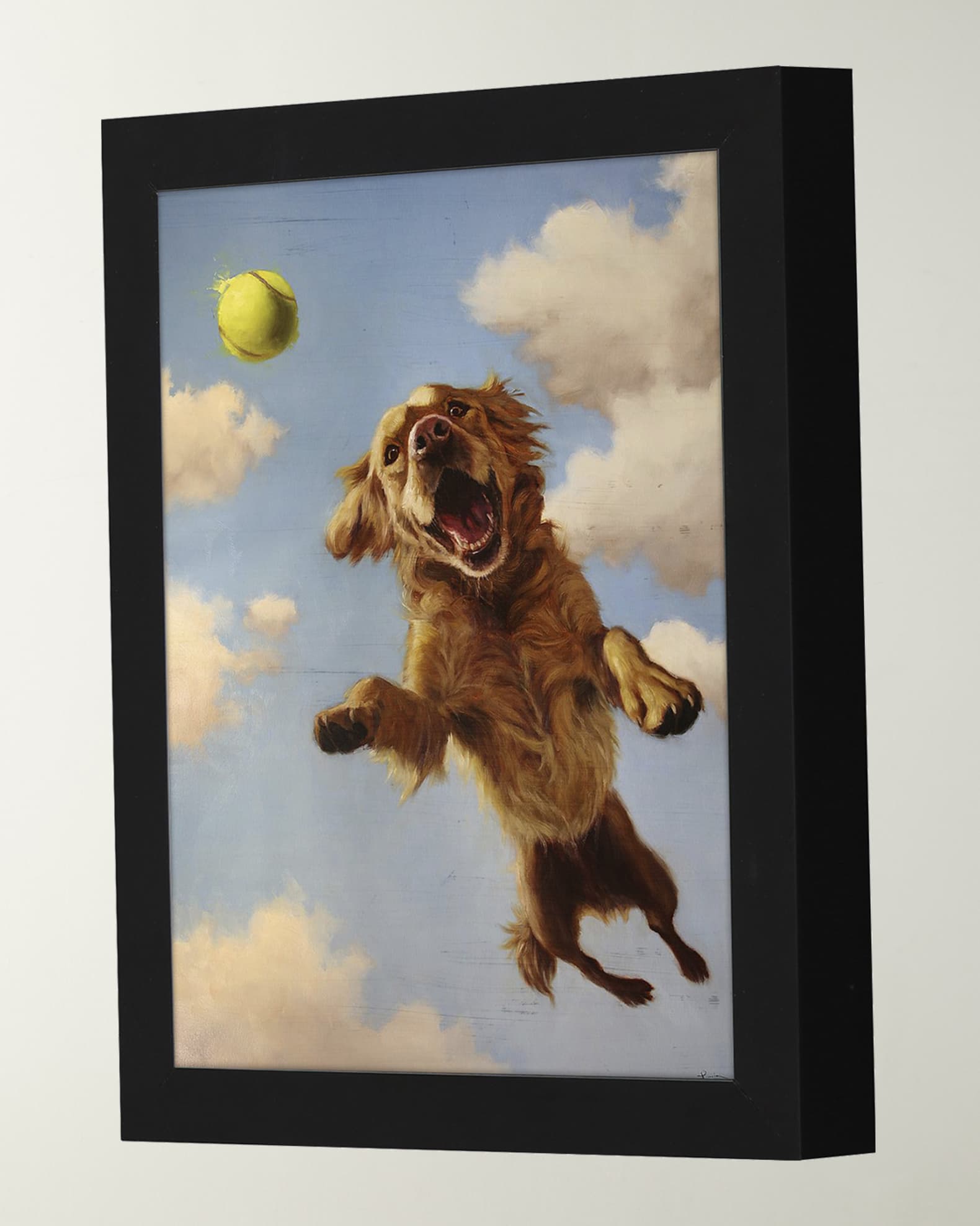 "Fetch" Framed Print by Lucia Heffernan | Neiman Marcus