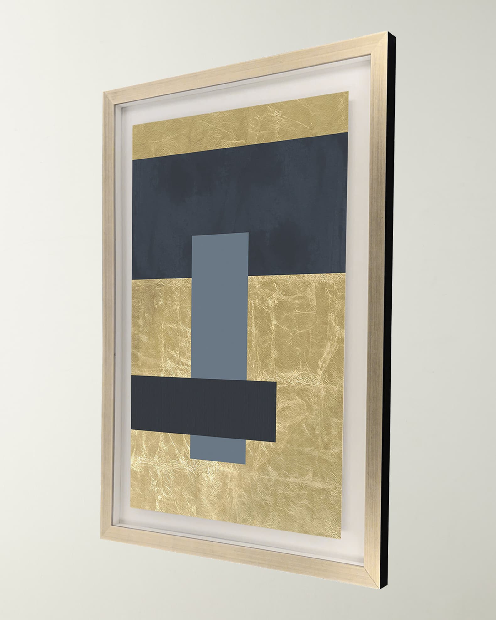 "Gold Colorblock I" Hand-Embellished Giclee by Libby Langdon | Neiman ...