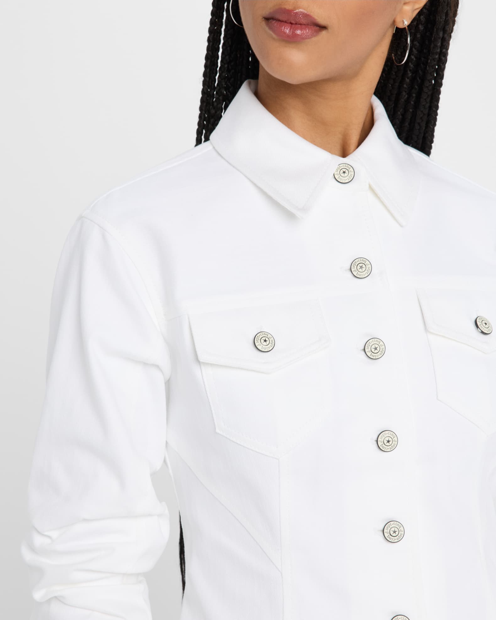 Cinq a Sept Canyon Scrunched Denim Jacket | Neiman Marcus