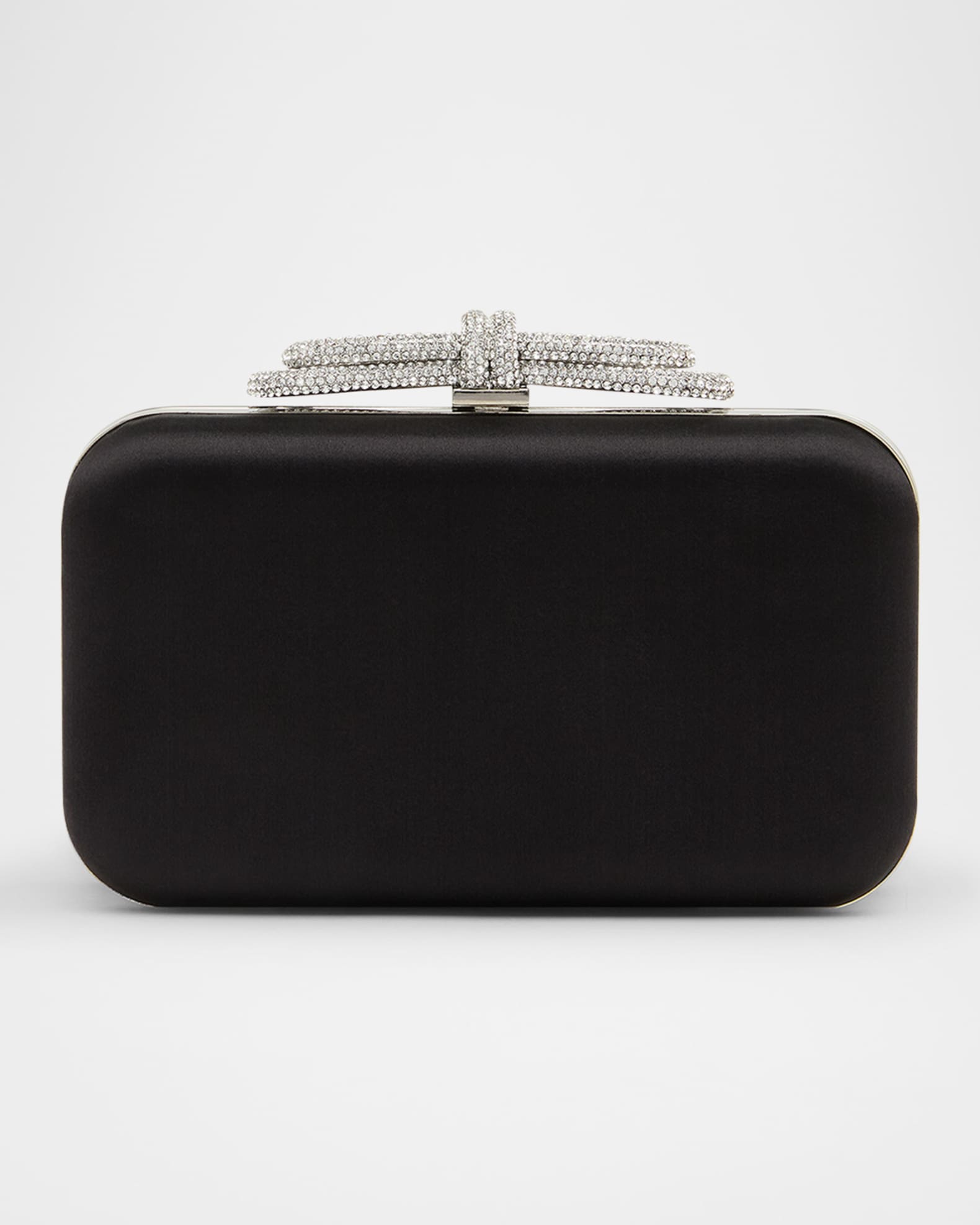 MACH & MACH Double Bow Satin Clutch Bag | Neiman Marcus