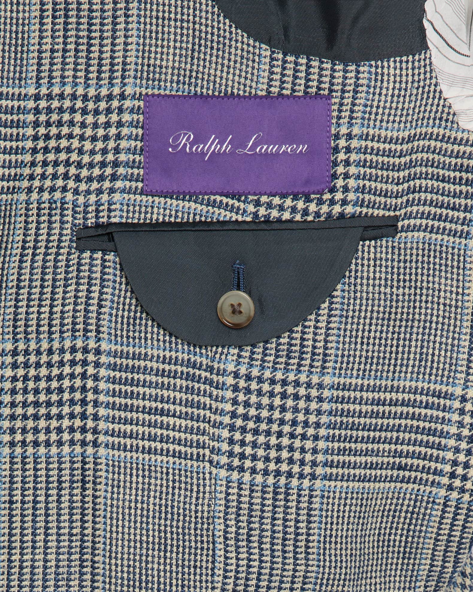 Ralph Lauren Purple Label Men's Kent Glen Plaid Linen Sport Coat ...
