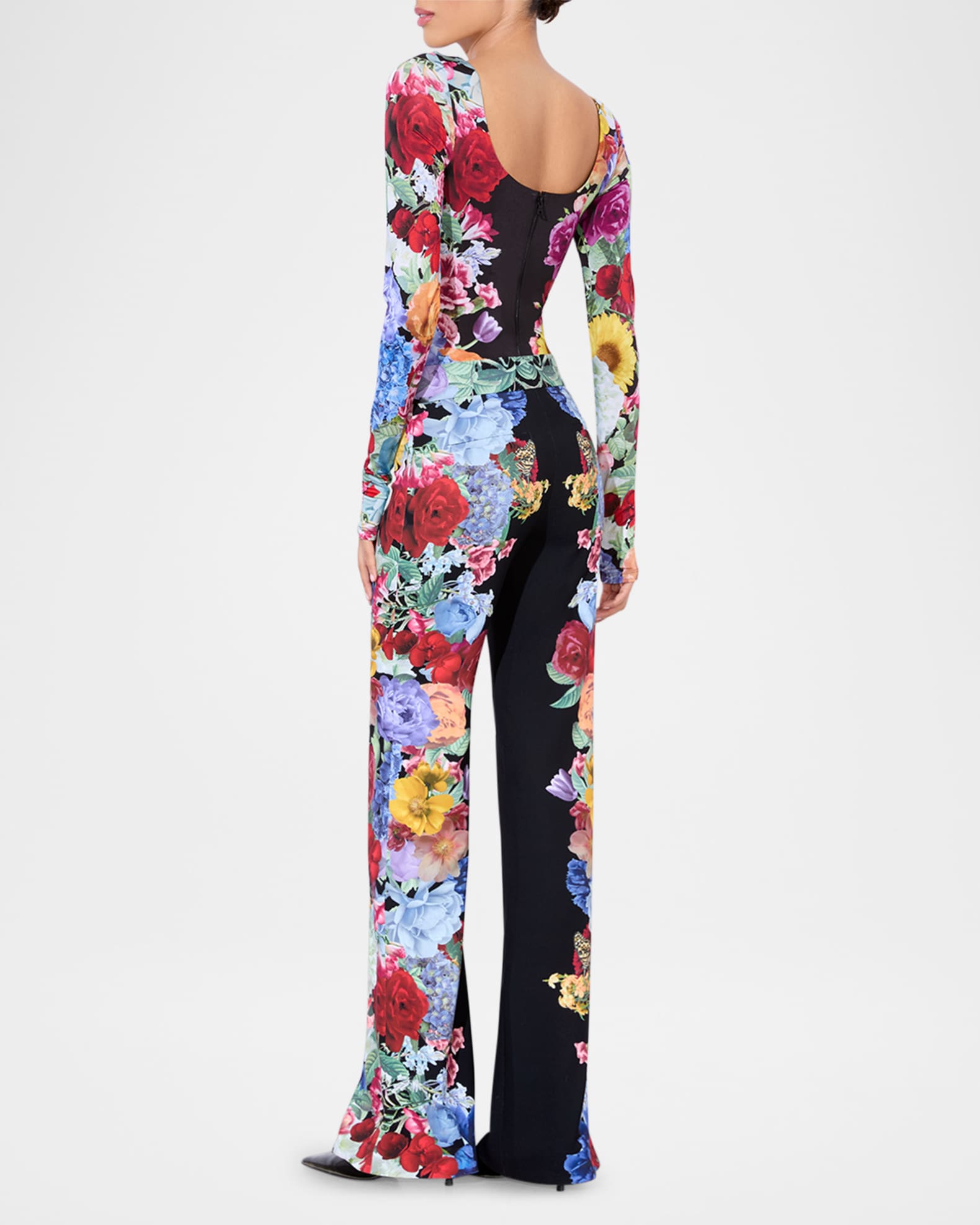 Alice + Olivia Rhys Ballet Neck Long-Sleeve Bodysuit | Neiman Marcus