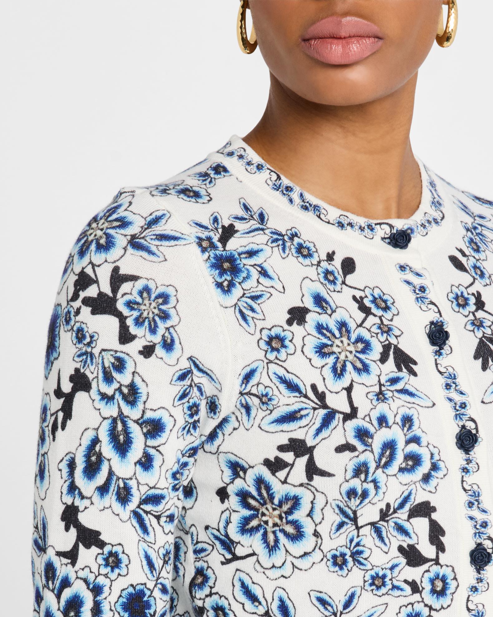 Alice + Olivia Carson Cropped Cardigan | Neiman Marcus