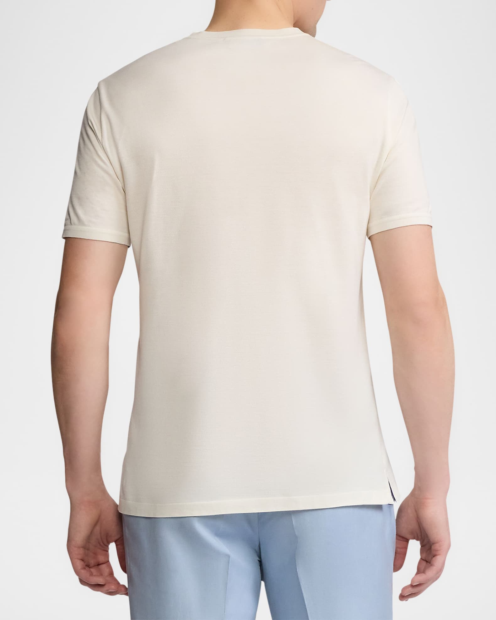 Ralph Lauren Purple Label Men's Wool Pique T-Shirt | Neiman Marcus