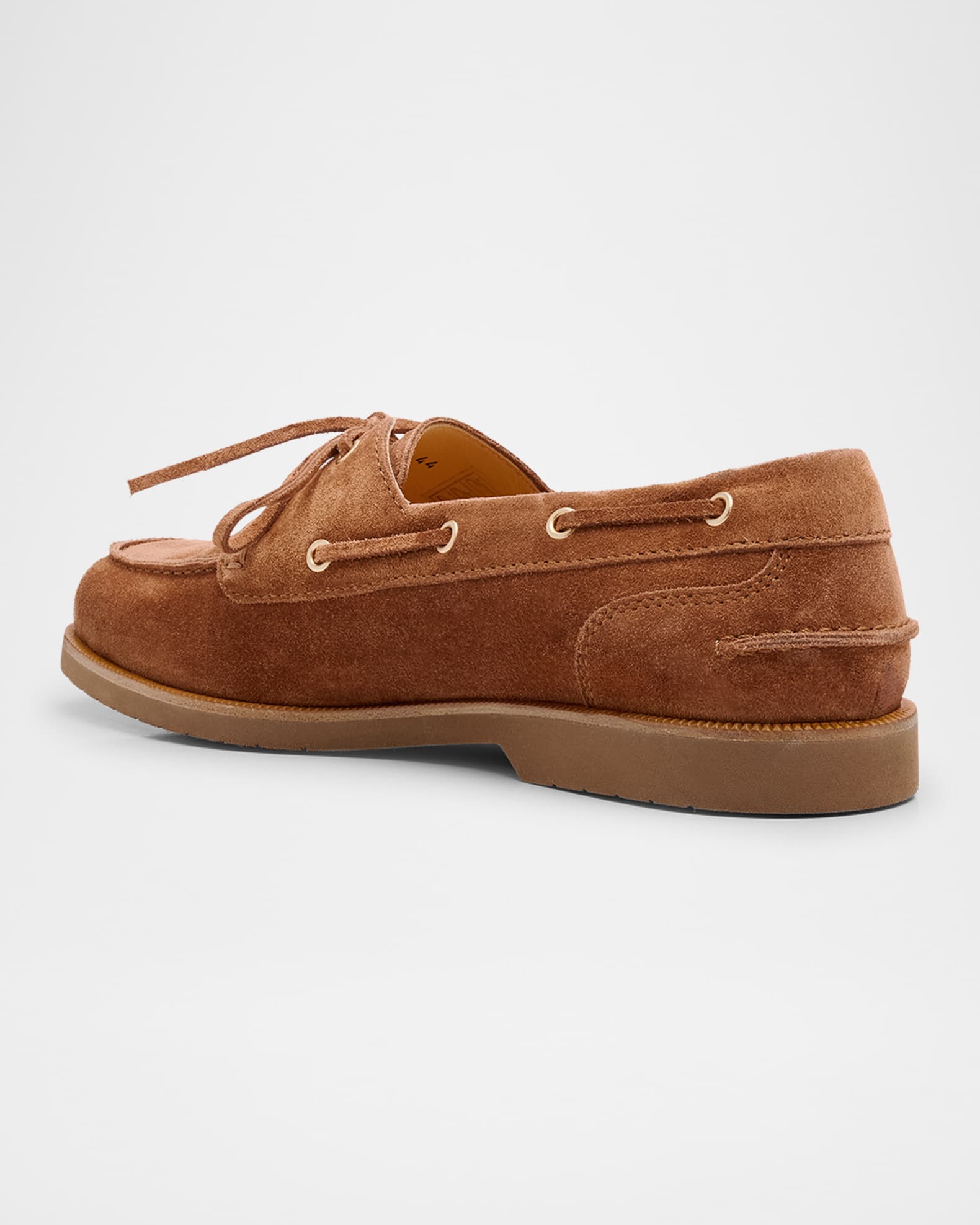Brunello Cucinelli Men's Suede Boat Shoes | Neiman Marcus
