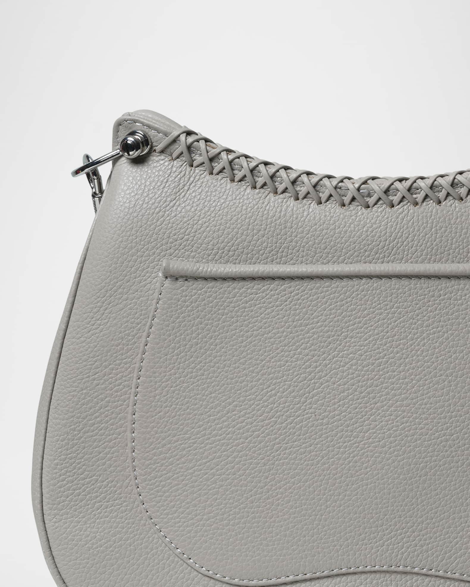 Callista Medium Saddle Grained Leather Crossbody Bag | Neiman Marcus