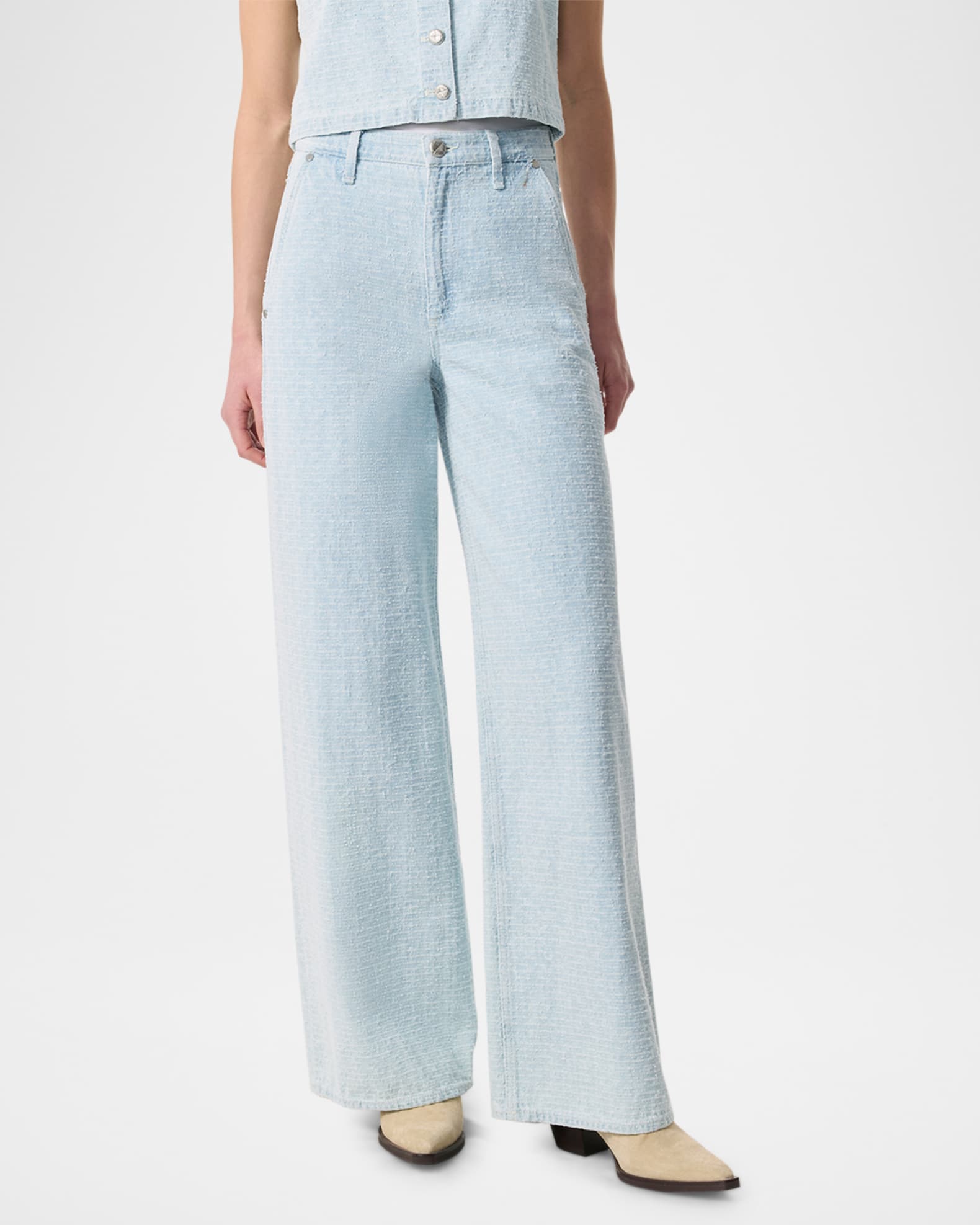 Rag & Bone Sofie High-Rise Tailored Trouser Jeans | Neiman Marcus
