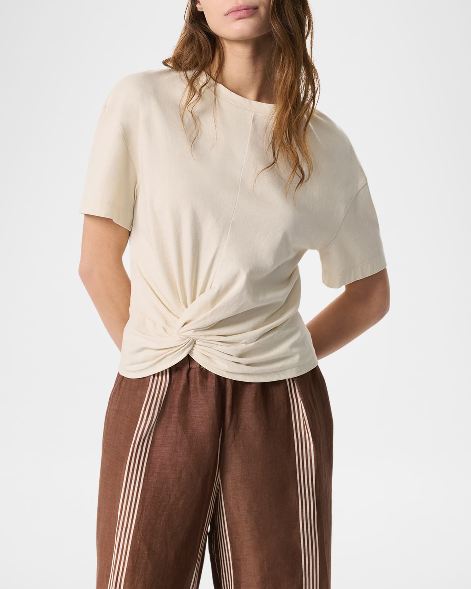 Rag & Bone Mica Draped Tee | Neiman Marcus