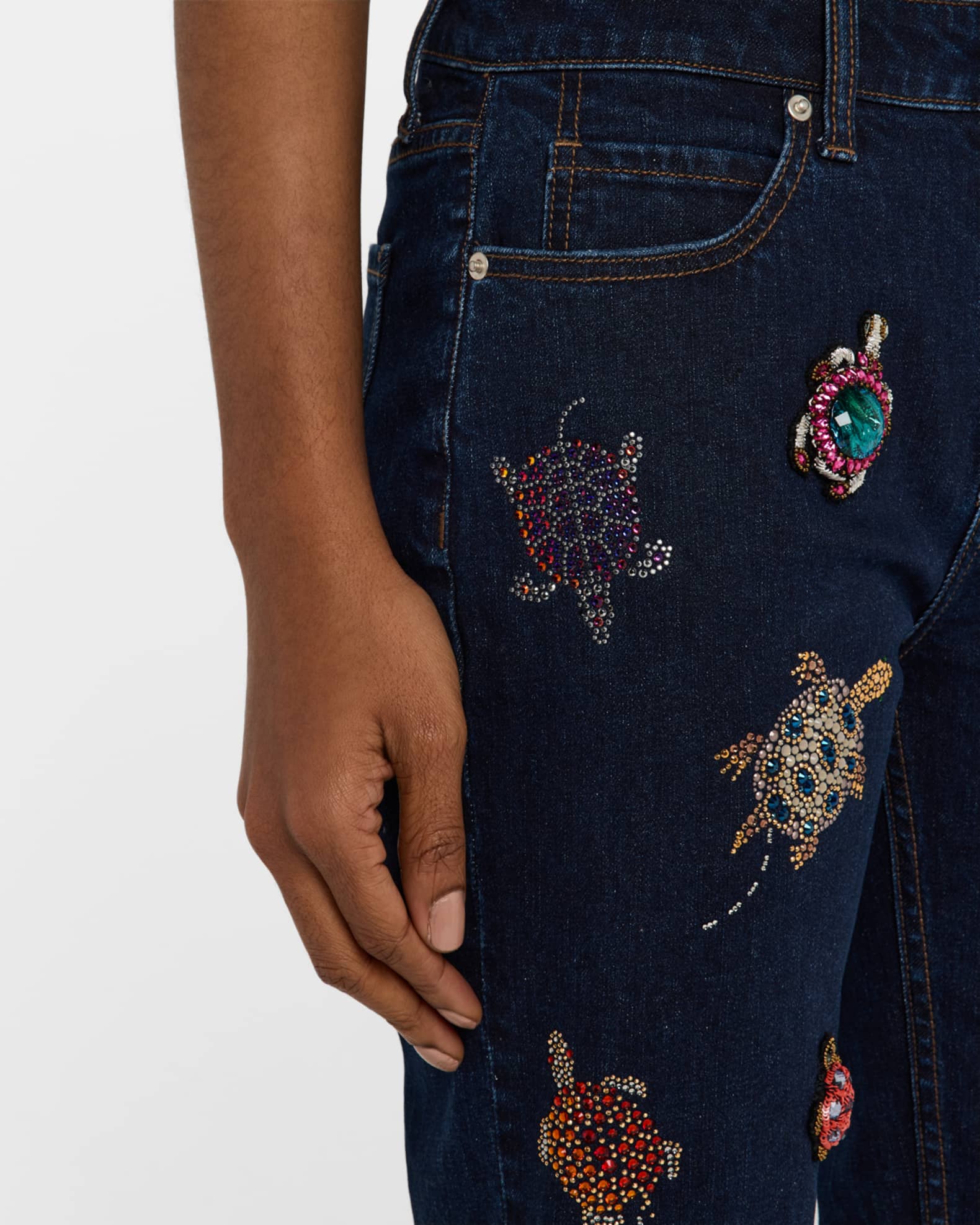 Libertine Turtle Time Straight-Leg Ankle Boyfriend Jeans | Neiman Marcus