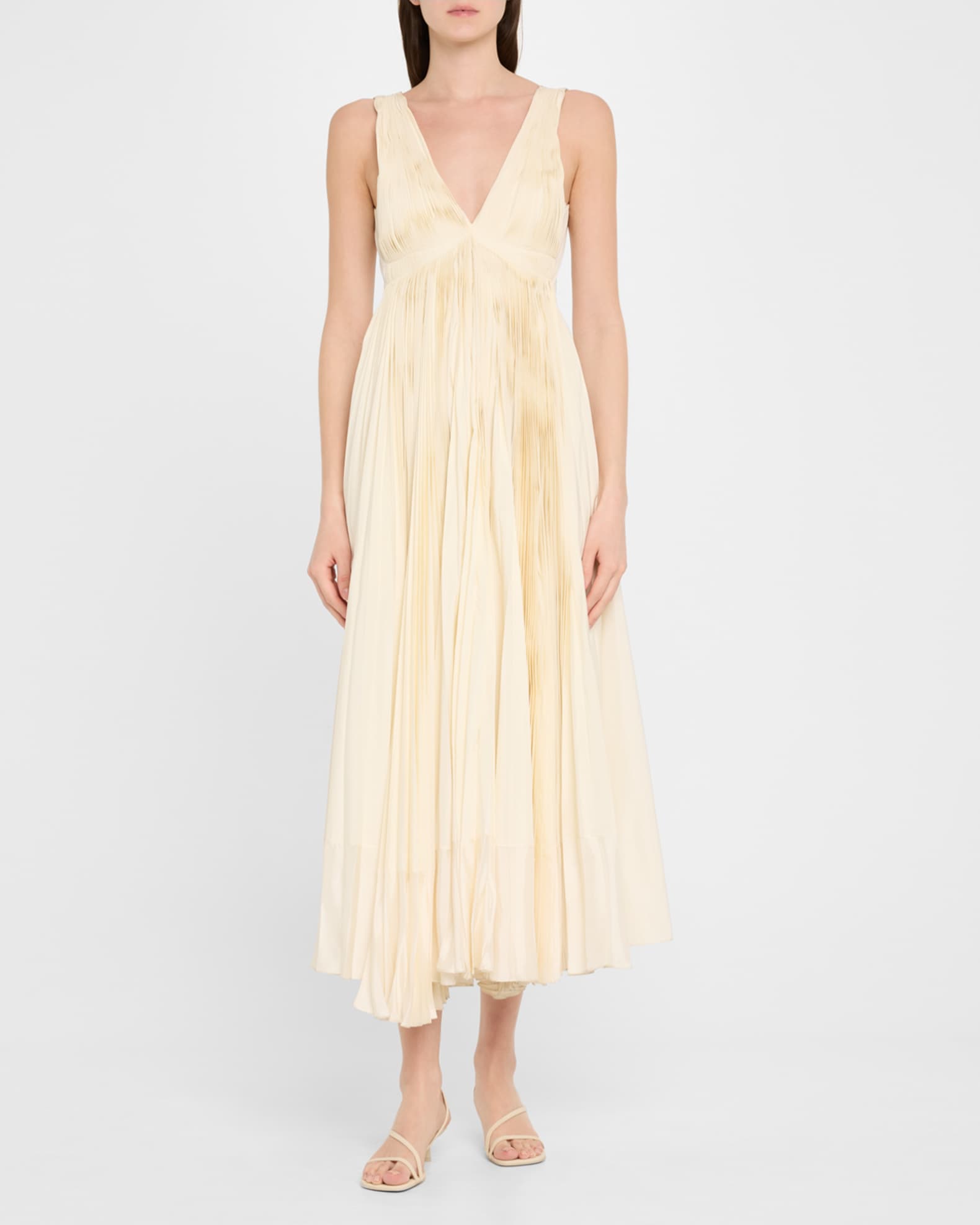 SIMKHAI Cedonia Strappy Leather Slingback Sandals | Neiman Marcus