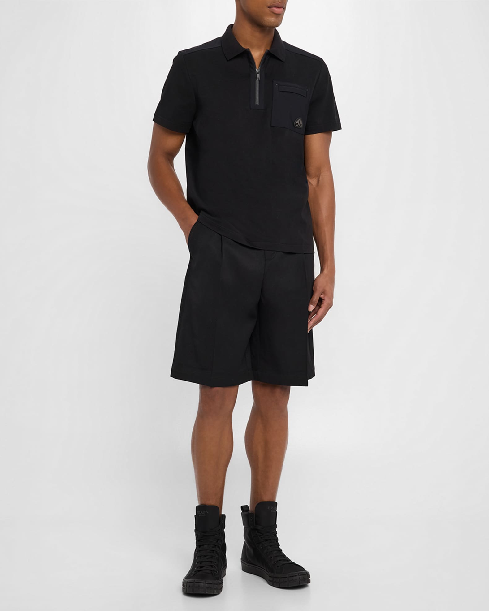Moose Knuckles Men's Dalon Polo Shirt | Neiman Marcus