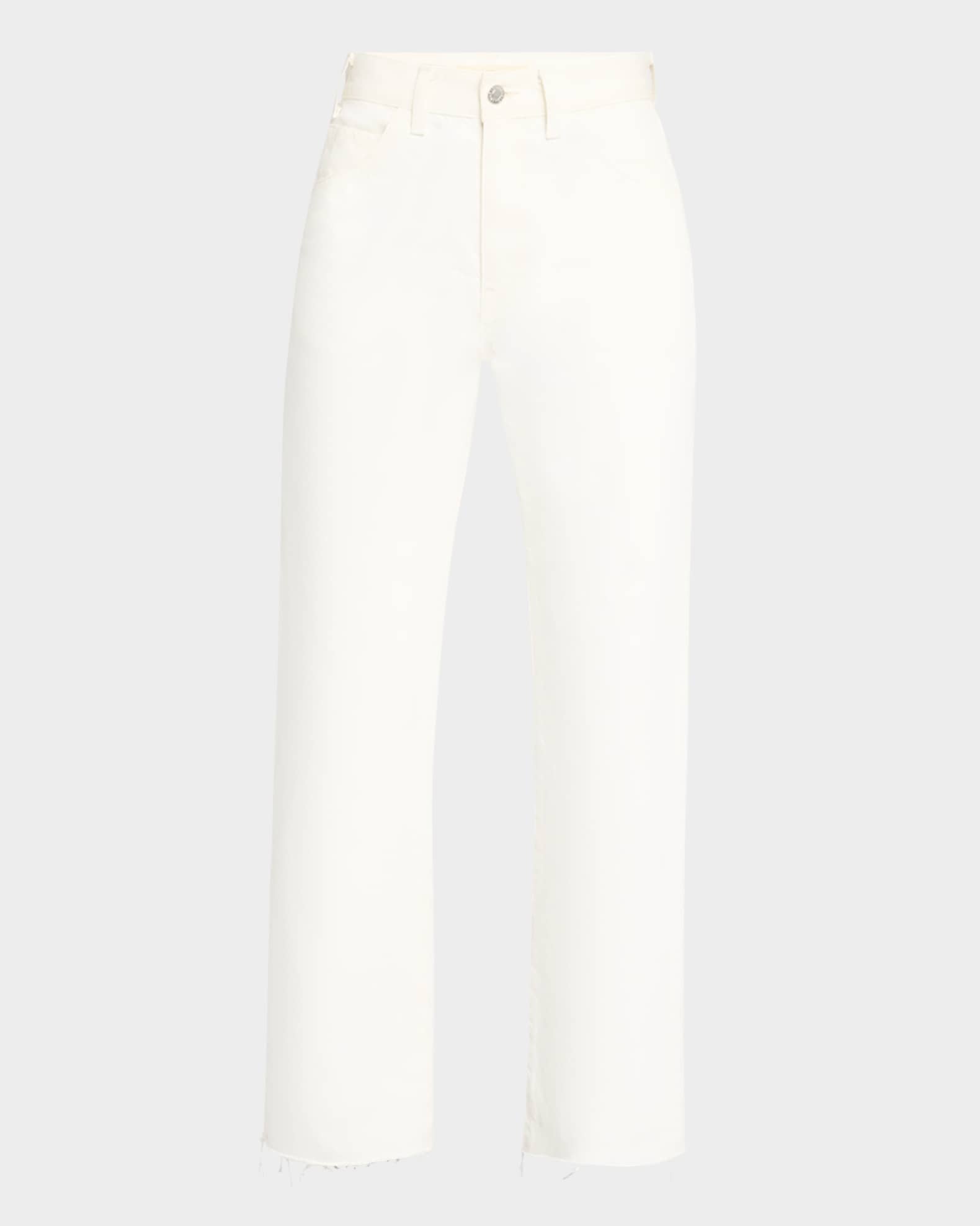 Nili Lotan Calla Straight-Leg Ankle Raw-Hem Jeans | Neiman Marcus