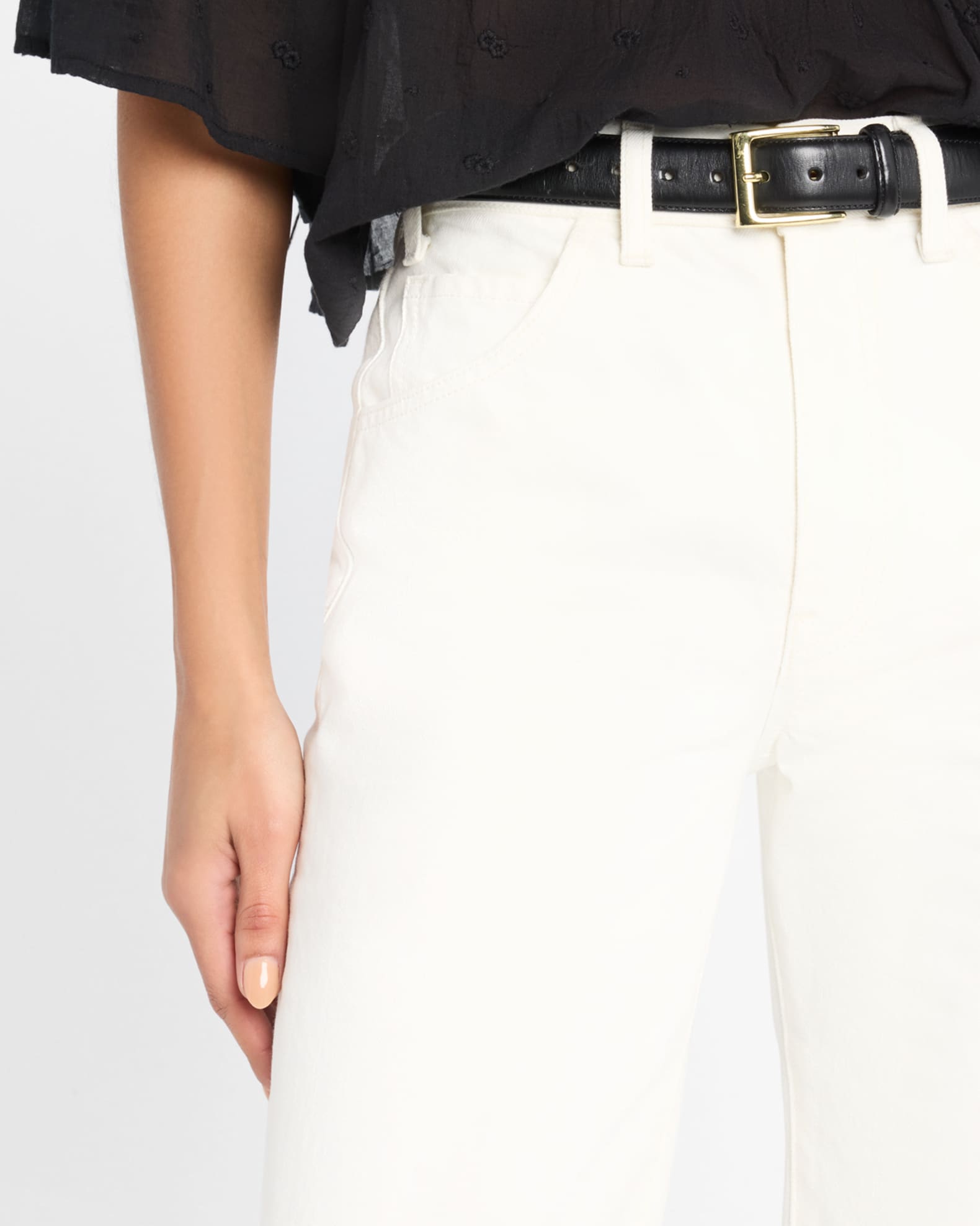 Nili Lotan Calla Straight-Leg Ankle Raw-Hem Jeans | Neiman Marcus