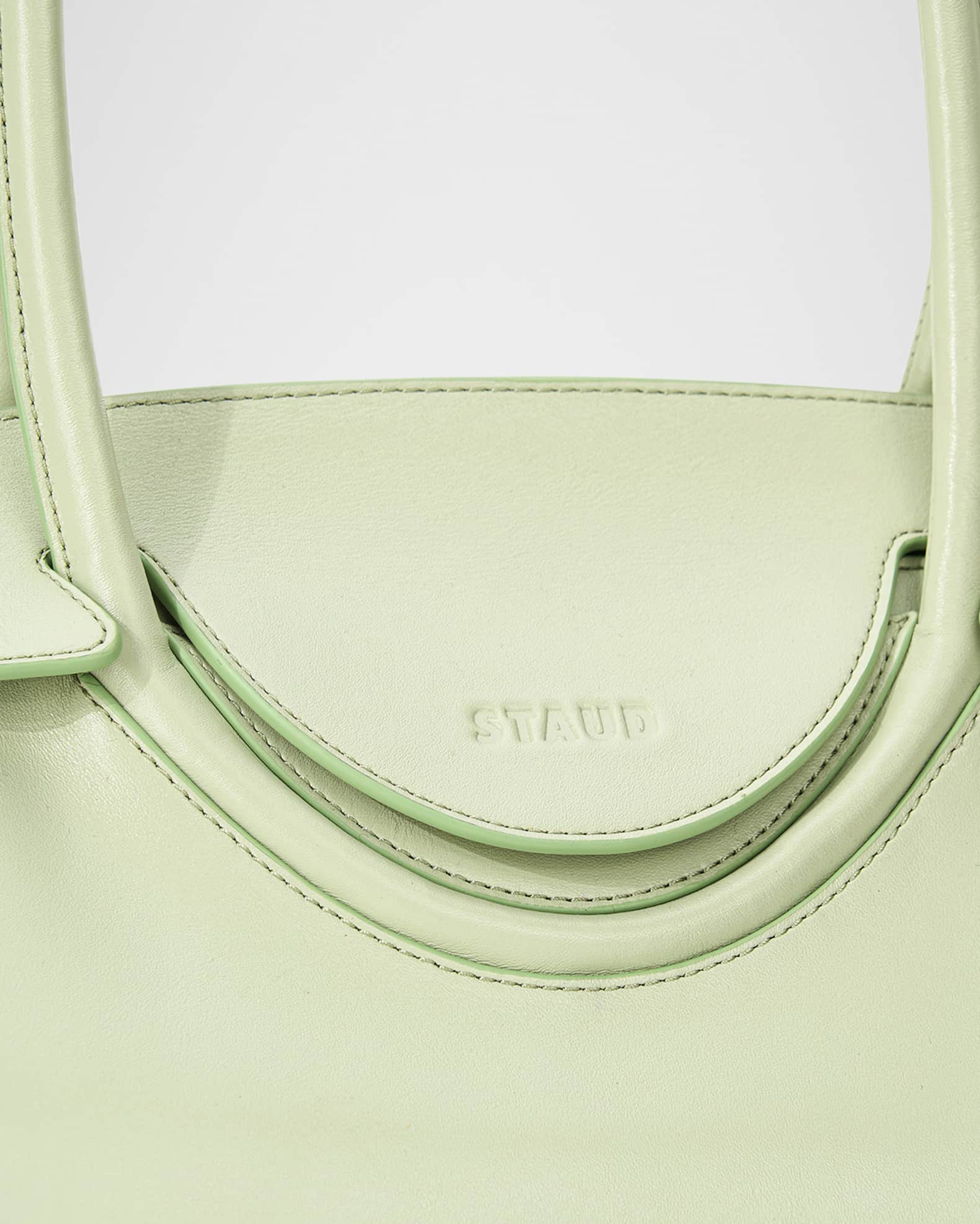 STAUD Maude Fold-Over Flap Leather Shoulder Bag | Neiman Marcus