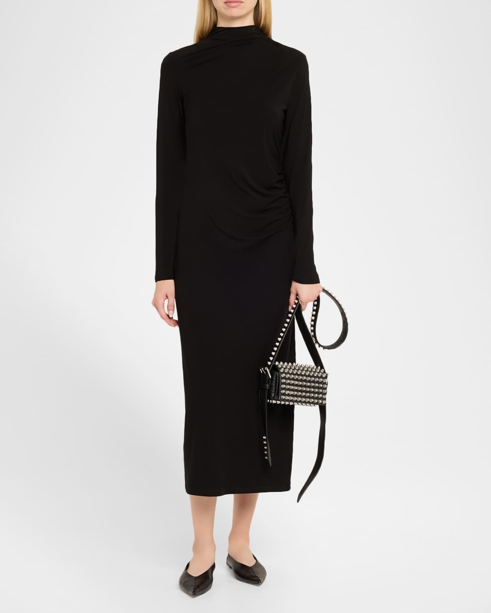 Alexander Wang Ricco Mini Flap Leather Crossbody Bag | Neiman Marcus