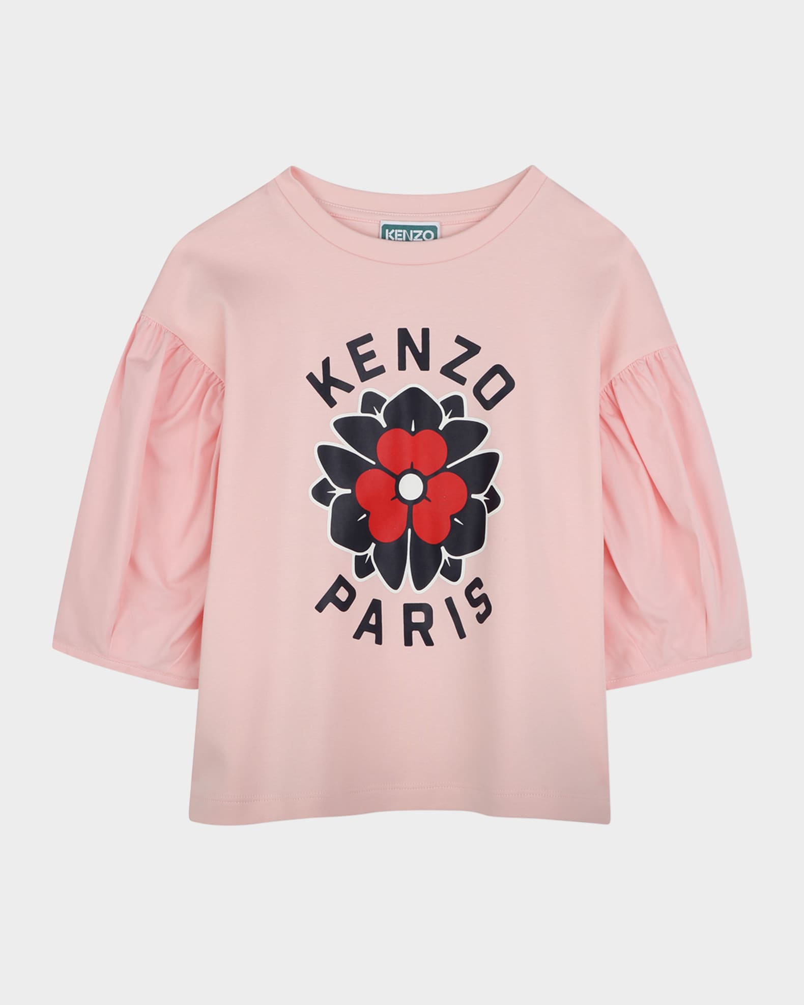 Girl's Floral Logo T-Shirt | Neiman Marcus