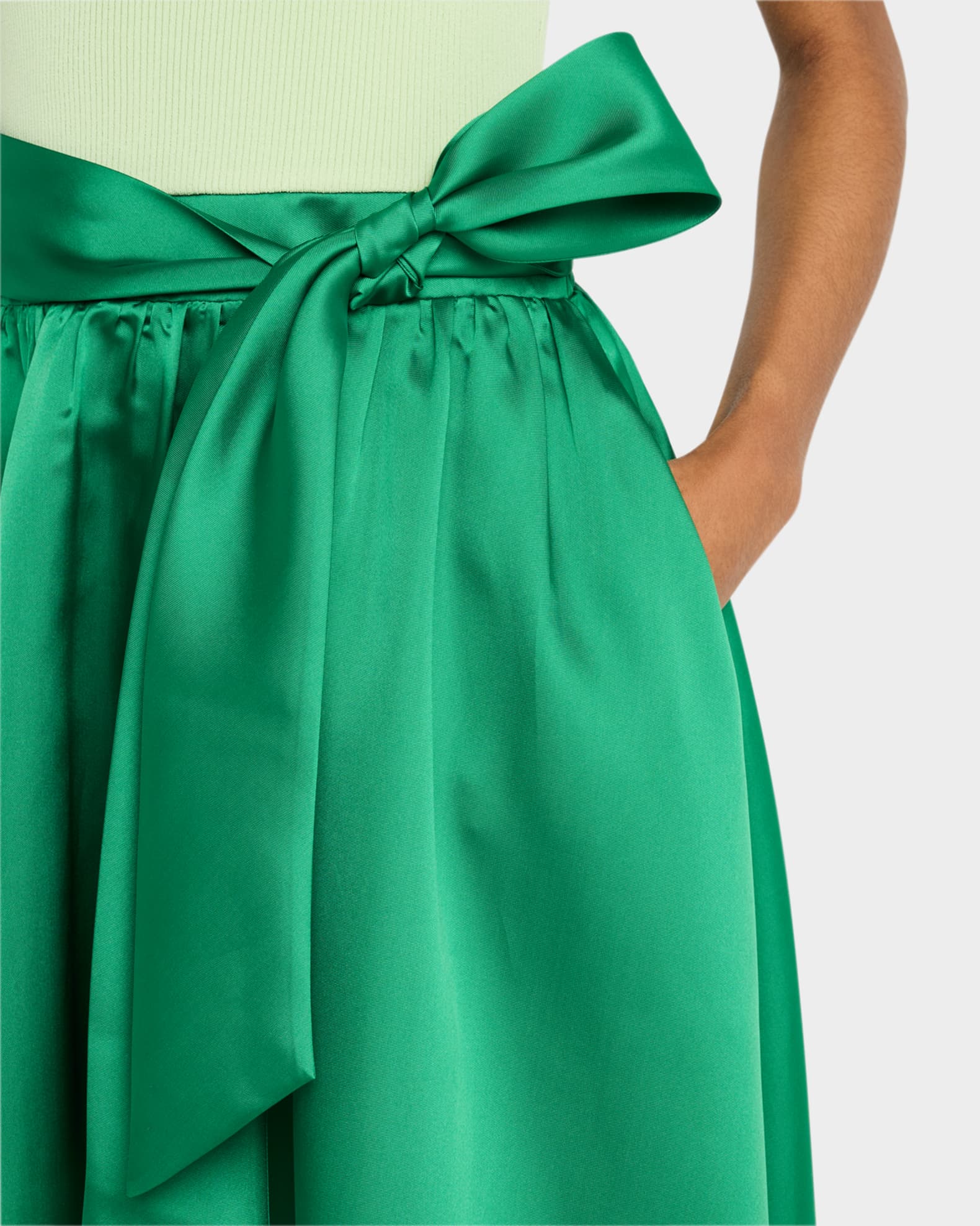 Mercer Two-Tone Mixed Media Gown | Neiman Marcus