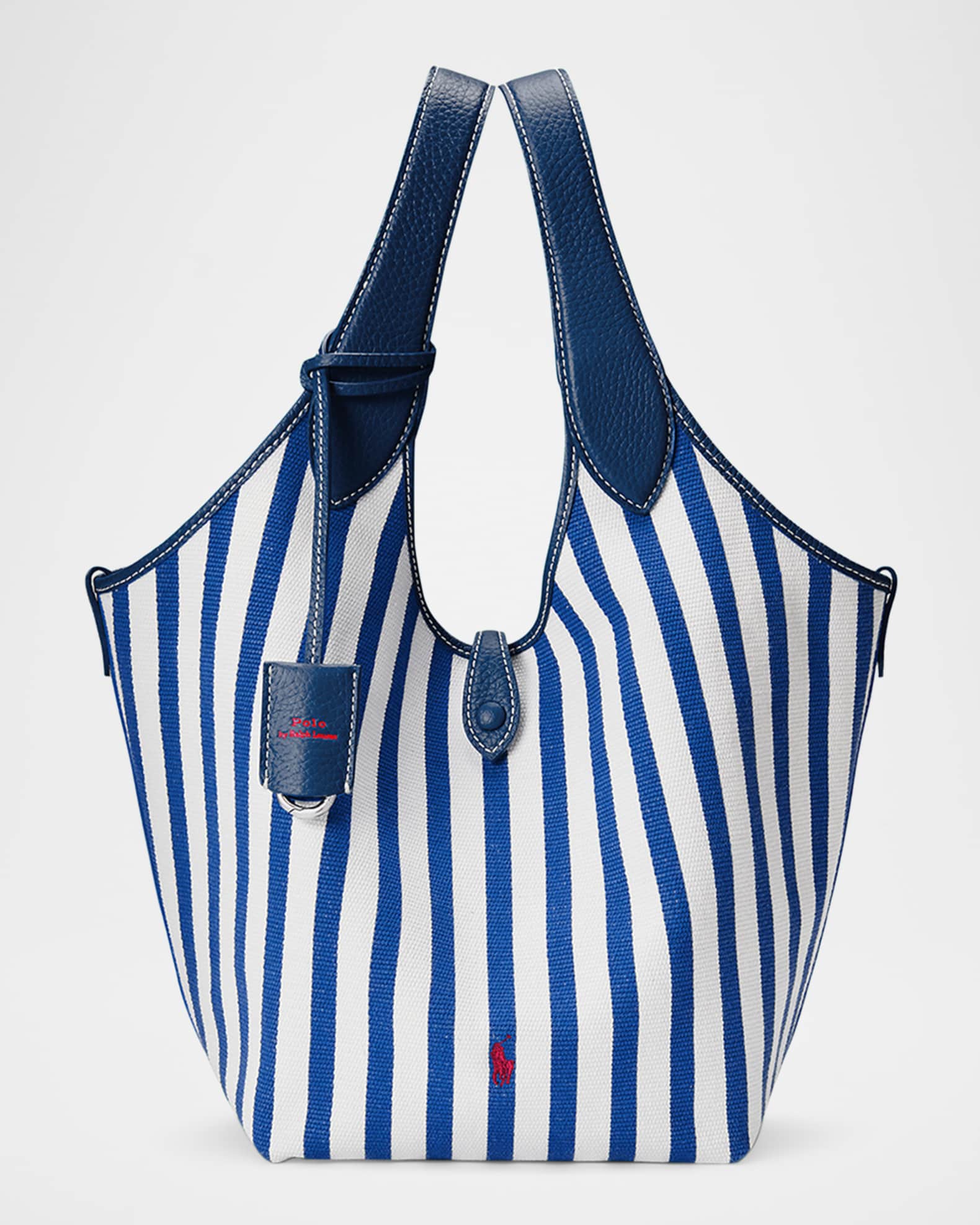 Polo Ralph Lauren Polo Play Striped Canvas Tote Bag | Neiman Marcus