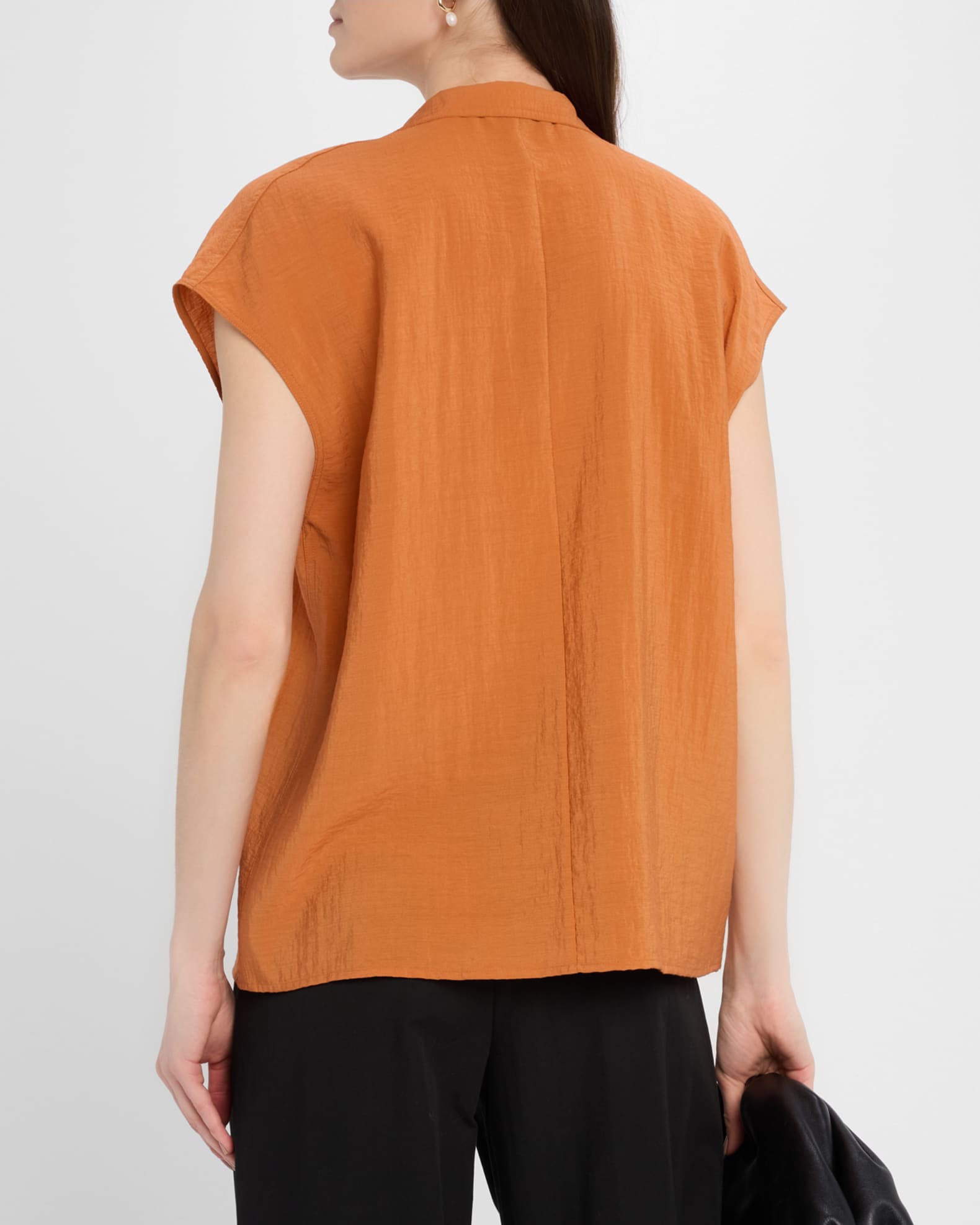Vince Cap-Sleeve Blouse | Neiman Marcus