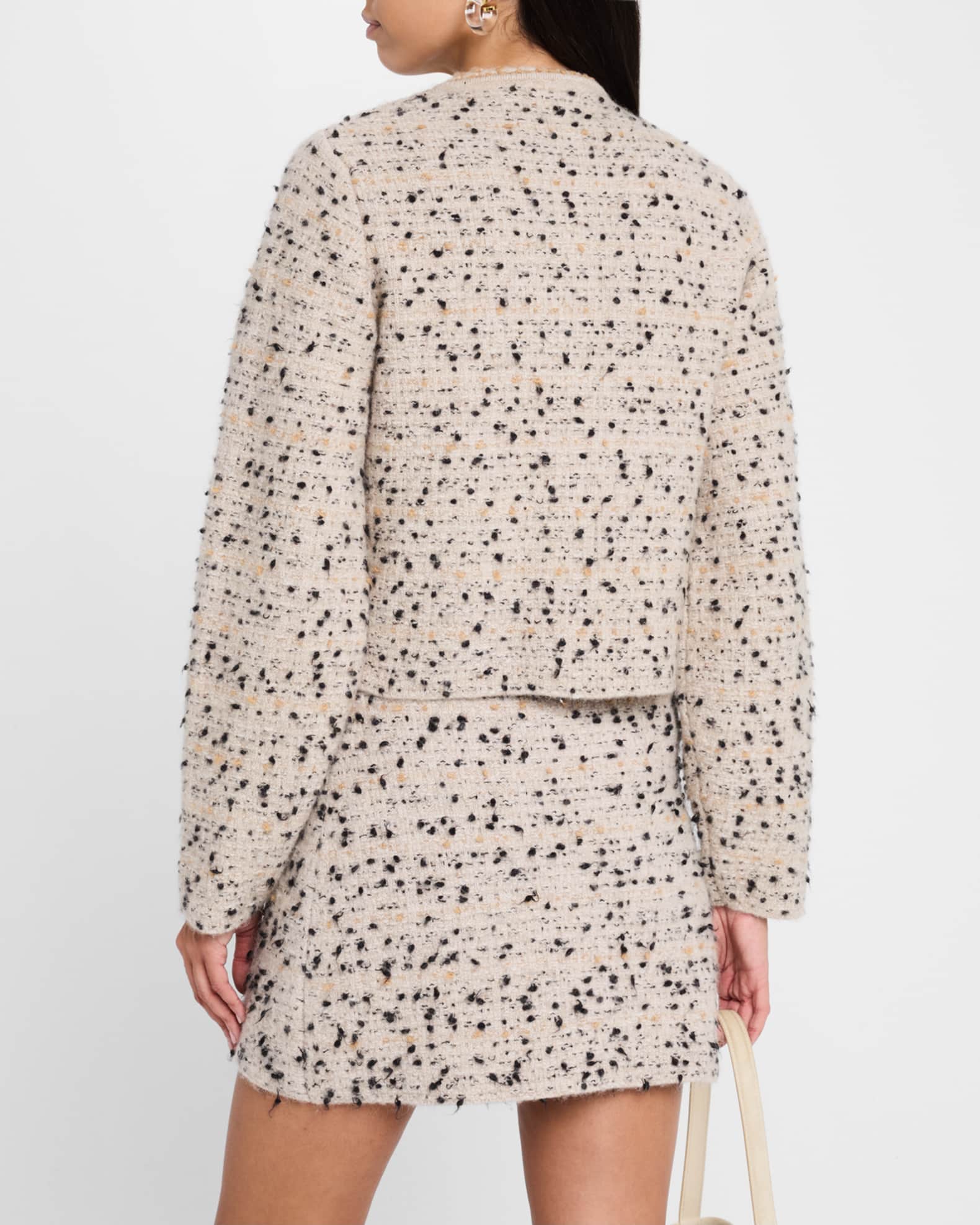 FABIANA FILIPPI Frayed Knot Donegal Tweed Jacket | Neiman Marcus