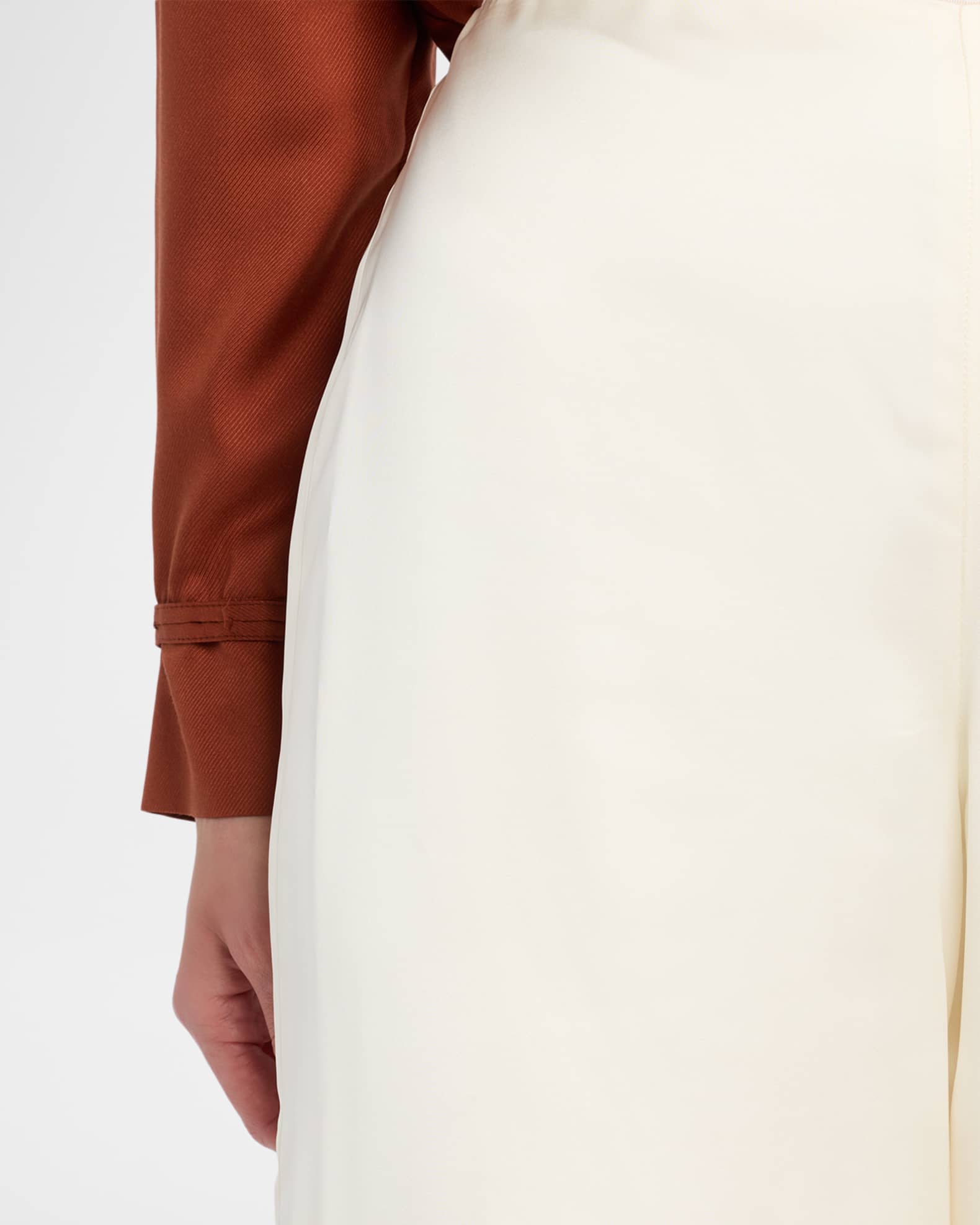 Ralph Lauren Collection Daria Satin Wide-Leg Pants | Neiman Marcus