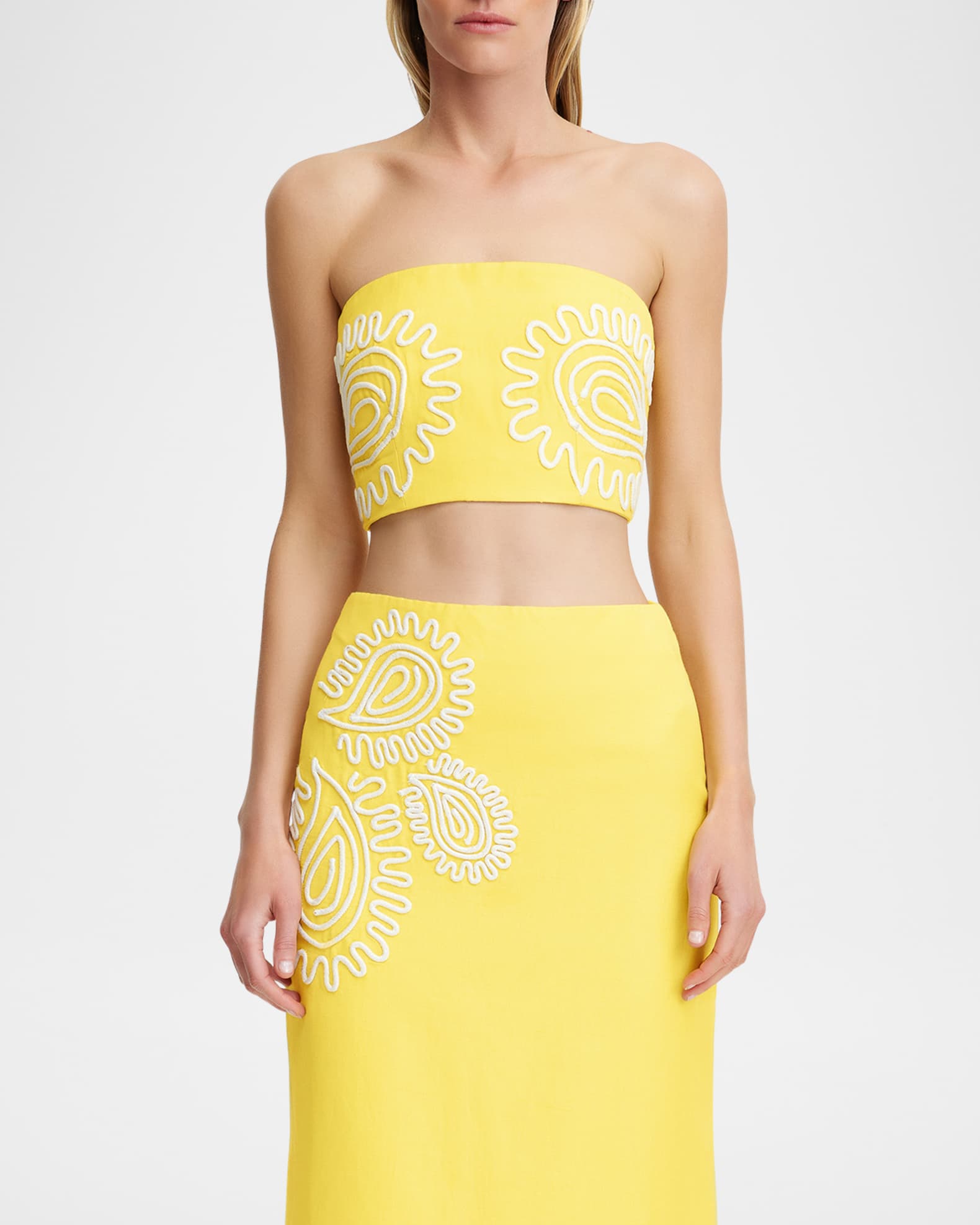 Significant Other Carly Embroidered Strapless Top | Neiman Marcus