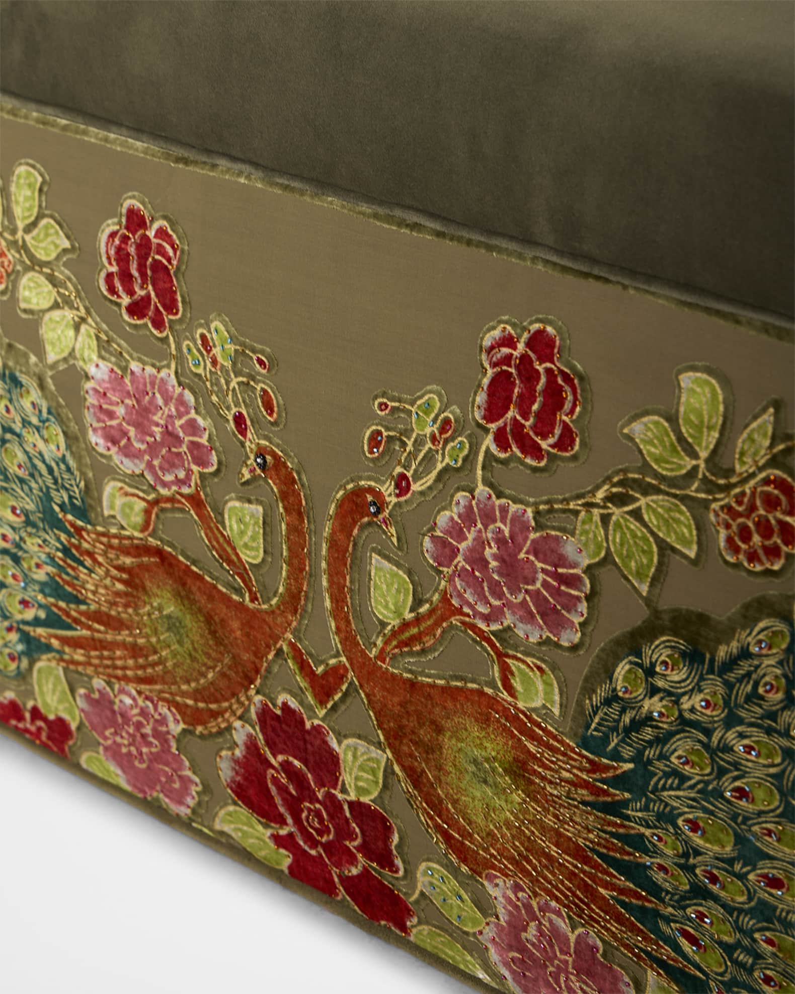 Haute House Peacock Refined Simplicity Storage Bench | Neiman Marcus