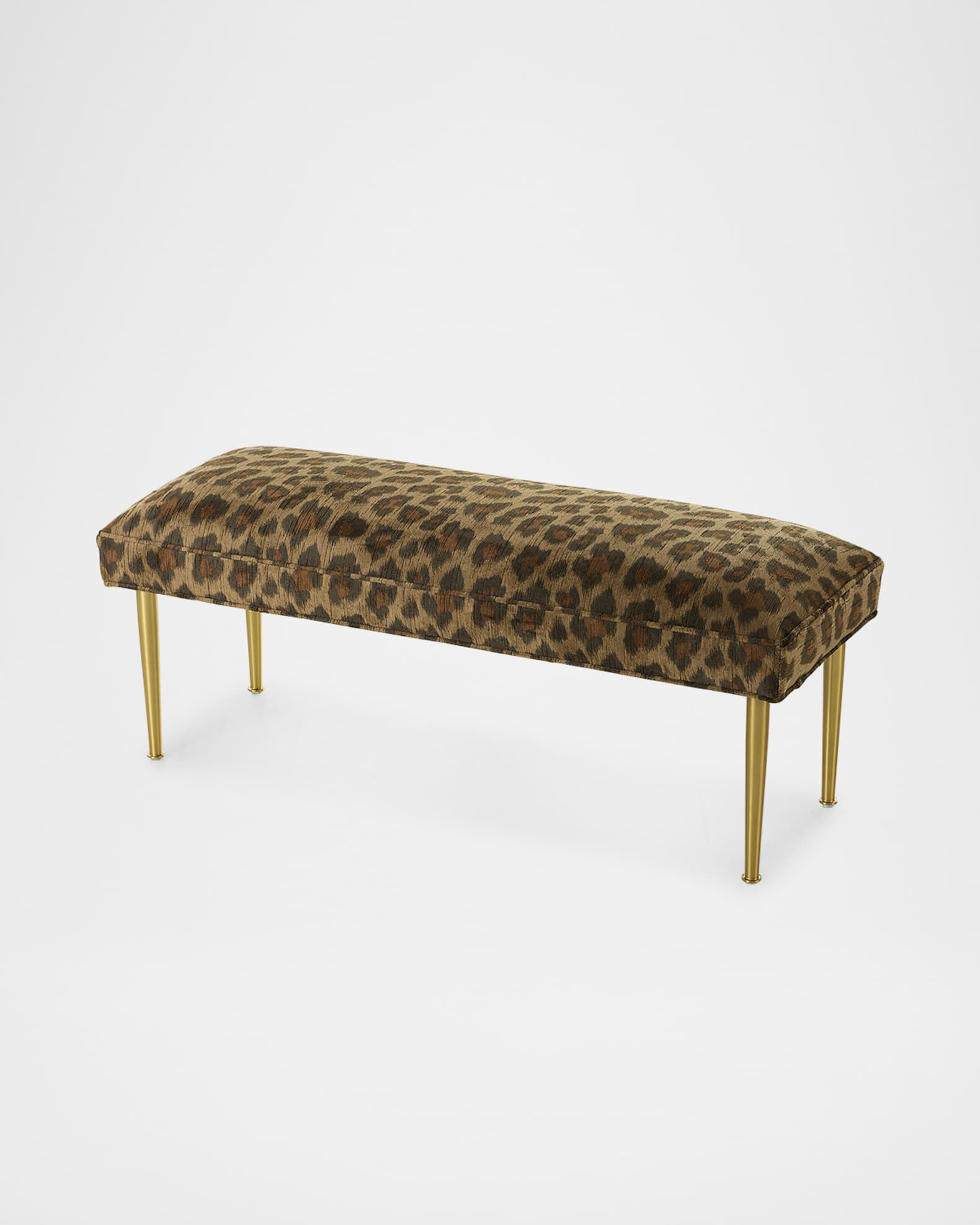 Haute House Kylee Leopard Bench, 42" | Neiman Marcus