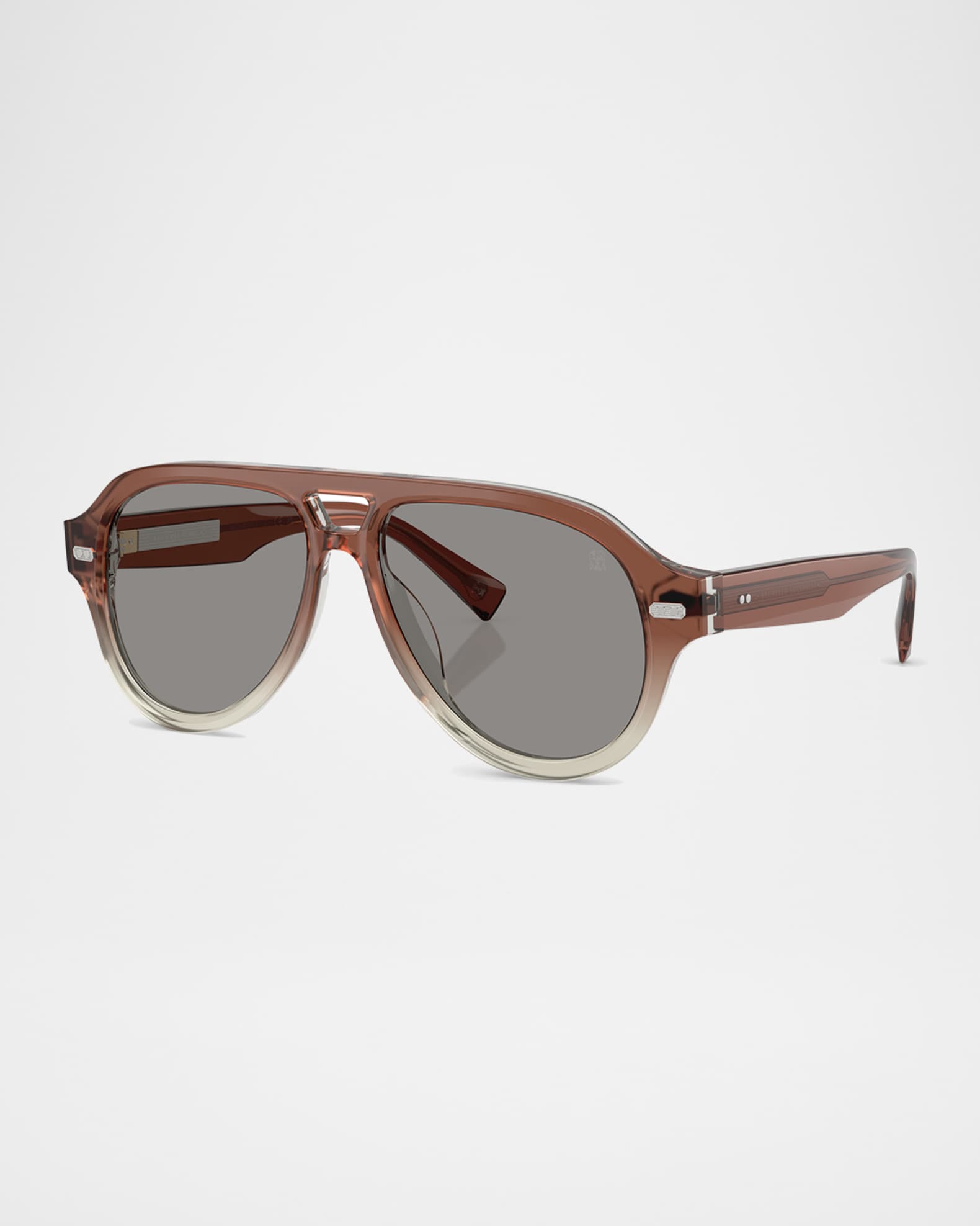 Brunello Cucinelli Acetate Aviator Frames | Neiman Marcus