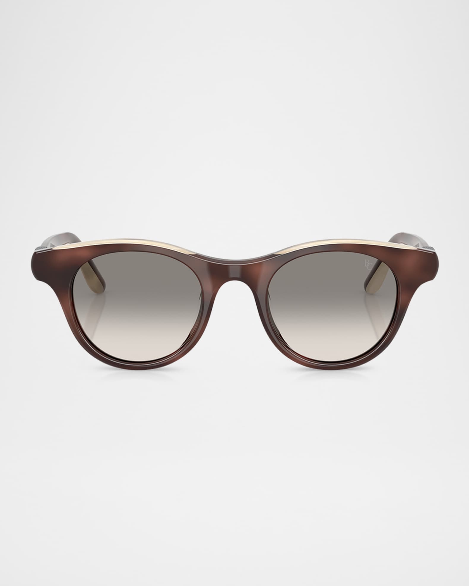 Brunello Cucinelli Acetate Round Sunglasses | Neiman Marcus
