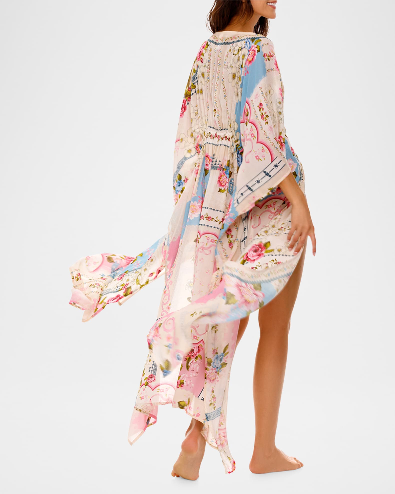 Agua Bendita Sam Meraki Maxi Kimono Coverup | Neiman Marcus
