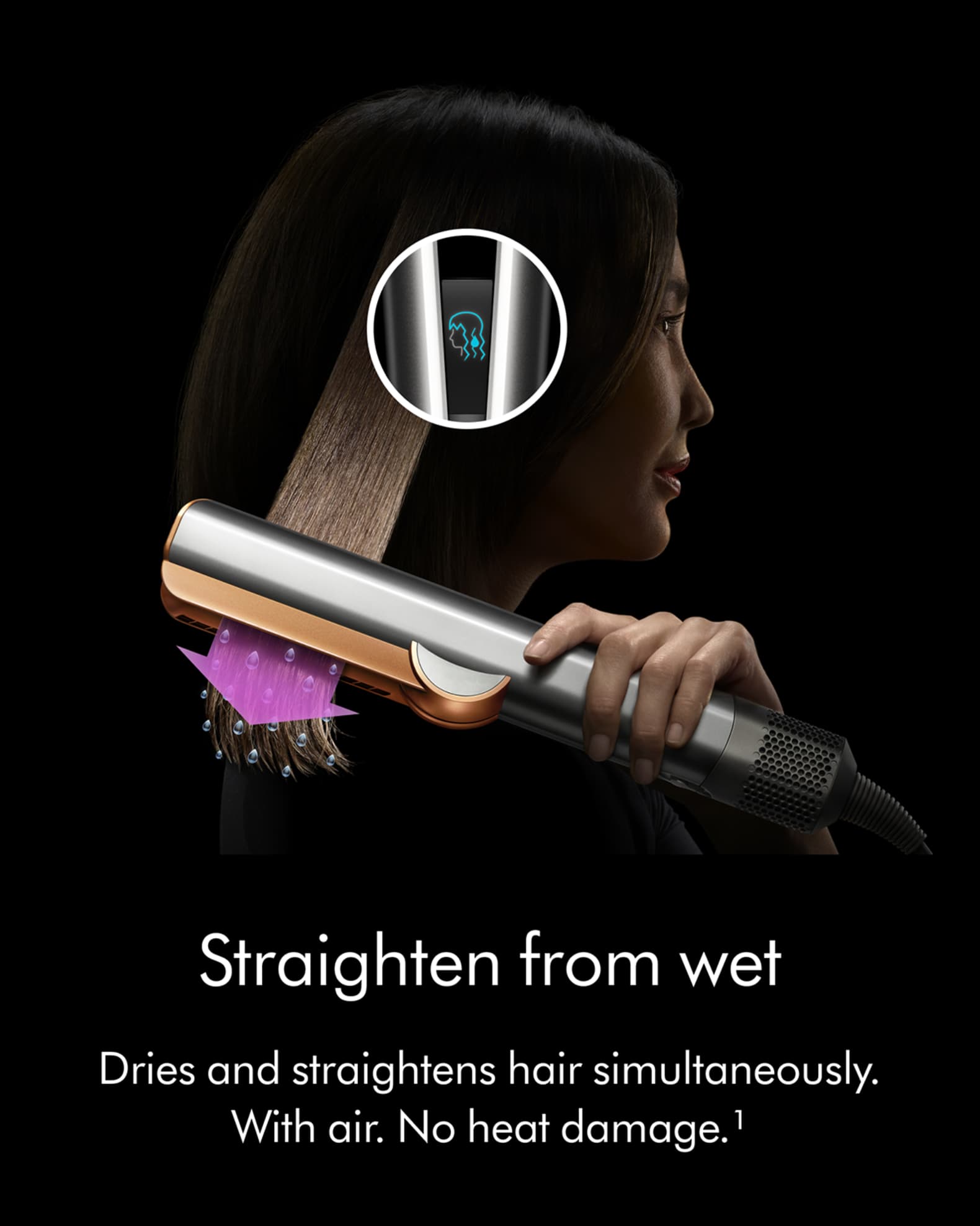 Dyson Limited Edition Airstrait Wet-to-Dry Straightener in Jasper Plum ...