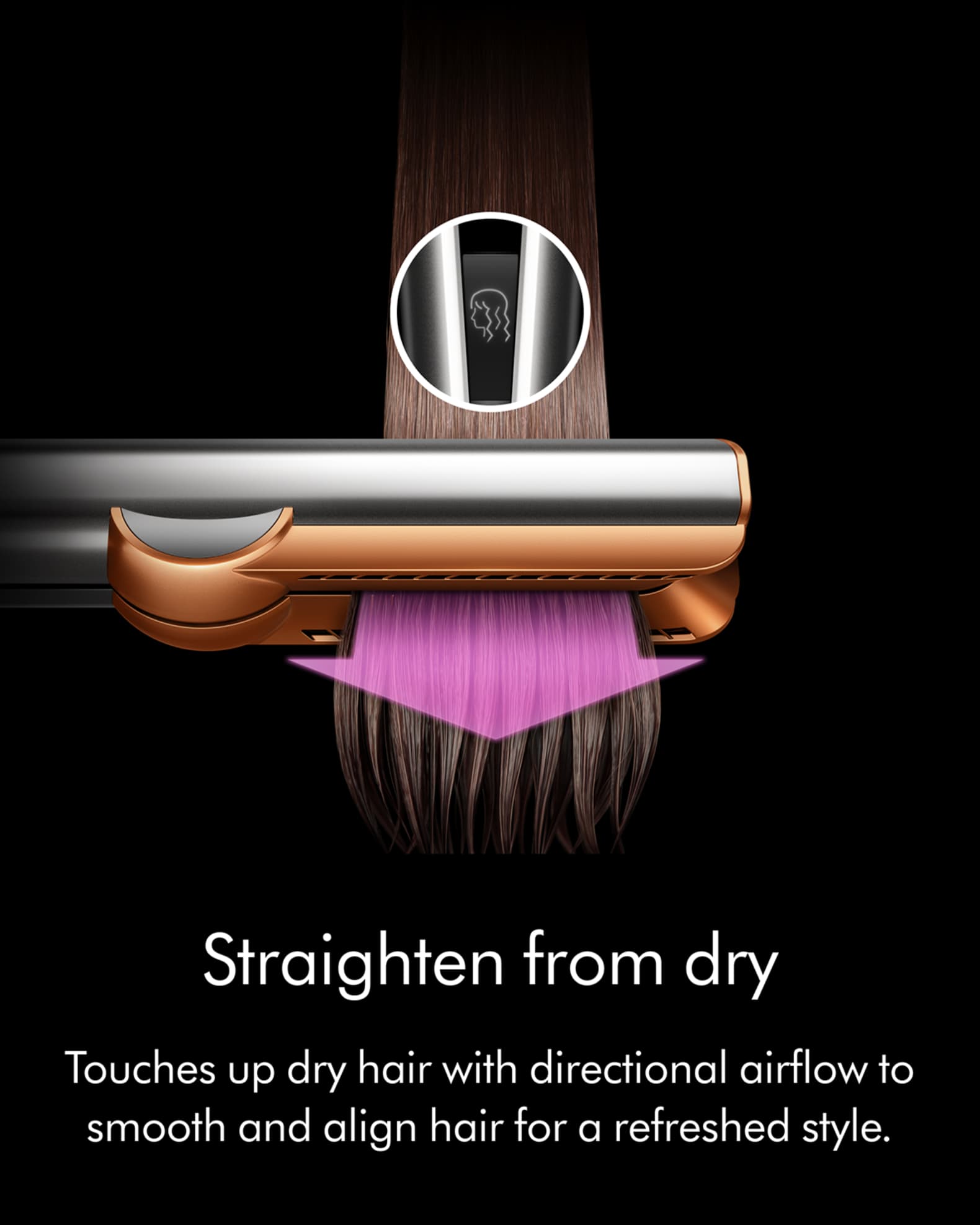 Dyson Limited Edition Airstrait Wet-to-Dry Straightener in Jasper Plum ...