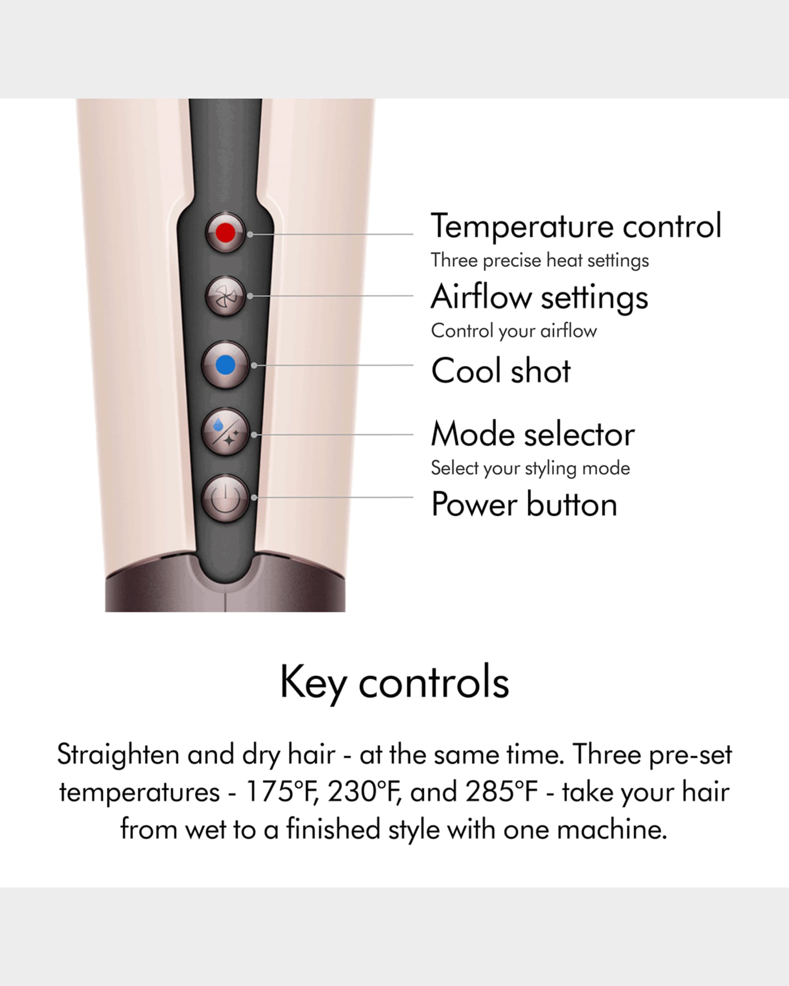 Dyson Limited Edition Airstrait Wet-to-Dry Straightener in Jasper Plum ...