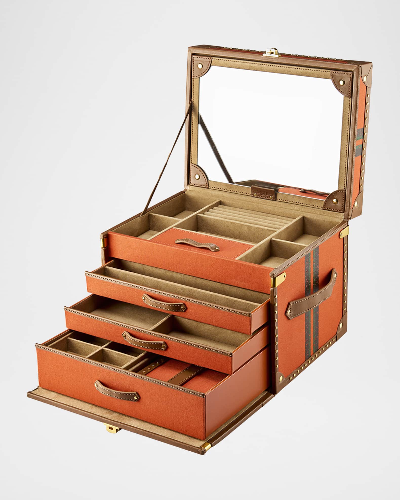 WOLF Ida Trunk Jewelry Box | Neiman Marcus