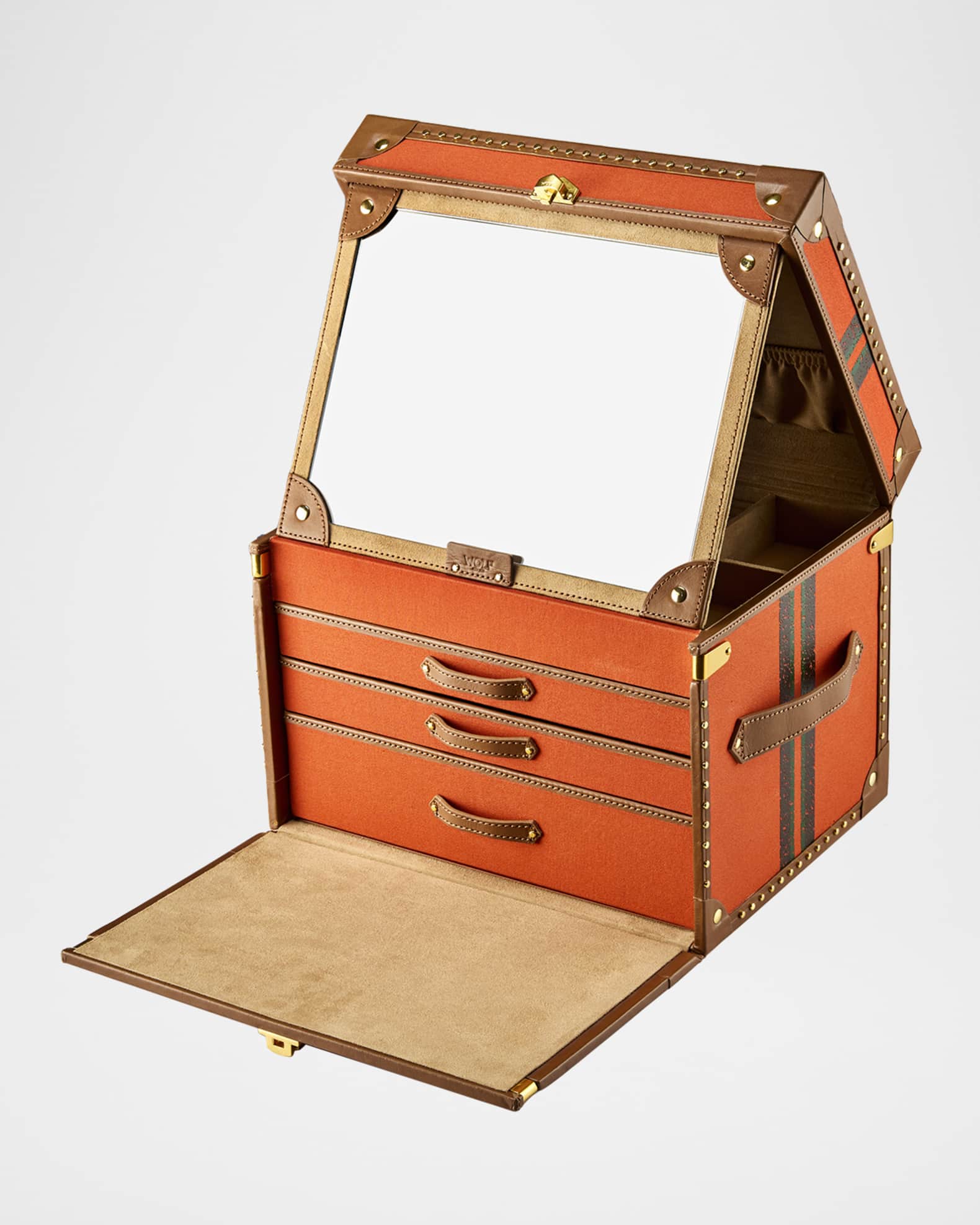 WOLF Ida Trunk Jewelry Box | Neiman Marcus