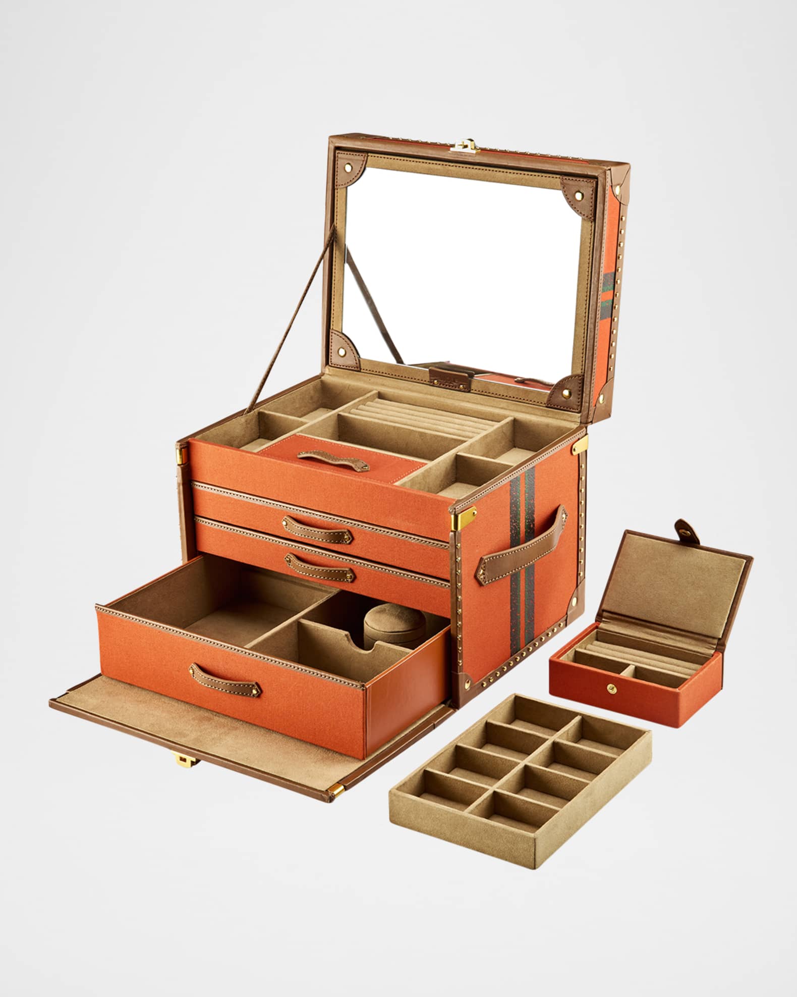 WOLF Ida Trunk Jewelry Box | Neiman Marcus